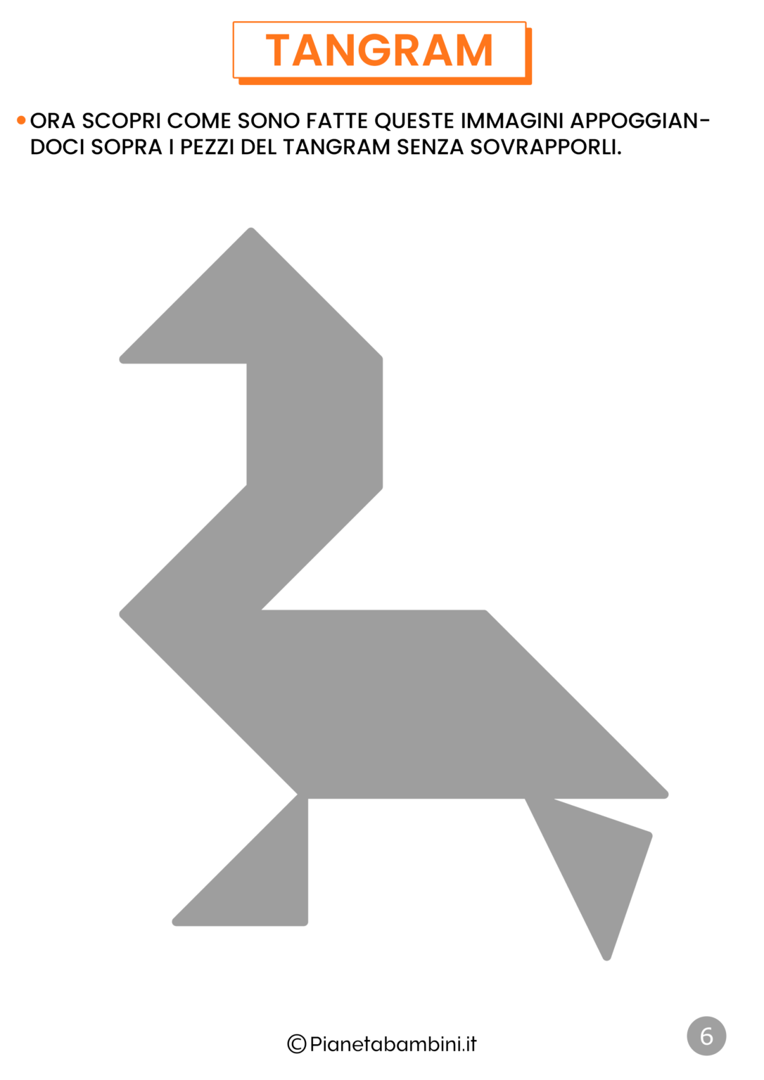Tangram: Schede Didattiche da Stampare | PianetaBambini.it