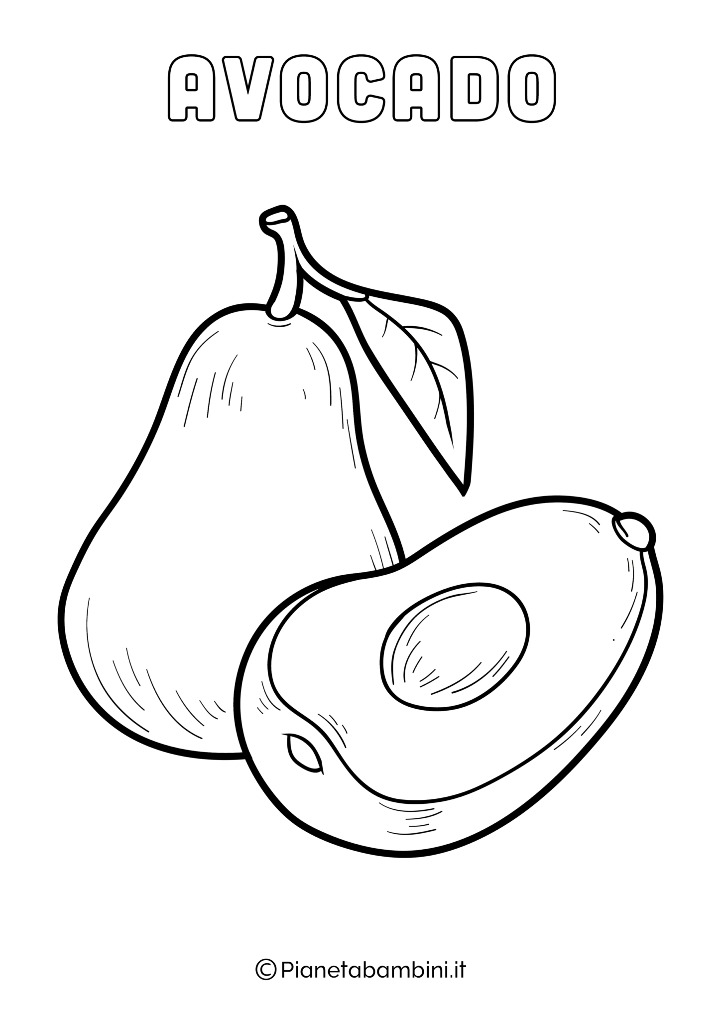 Disegni di Frutta Esotica da Colorare | PianetaBambini.it