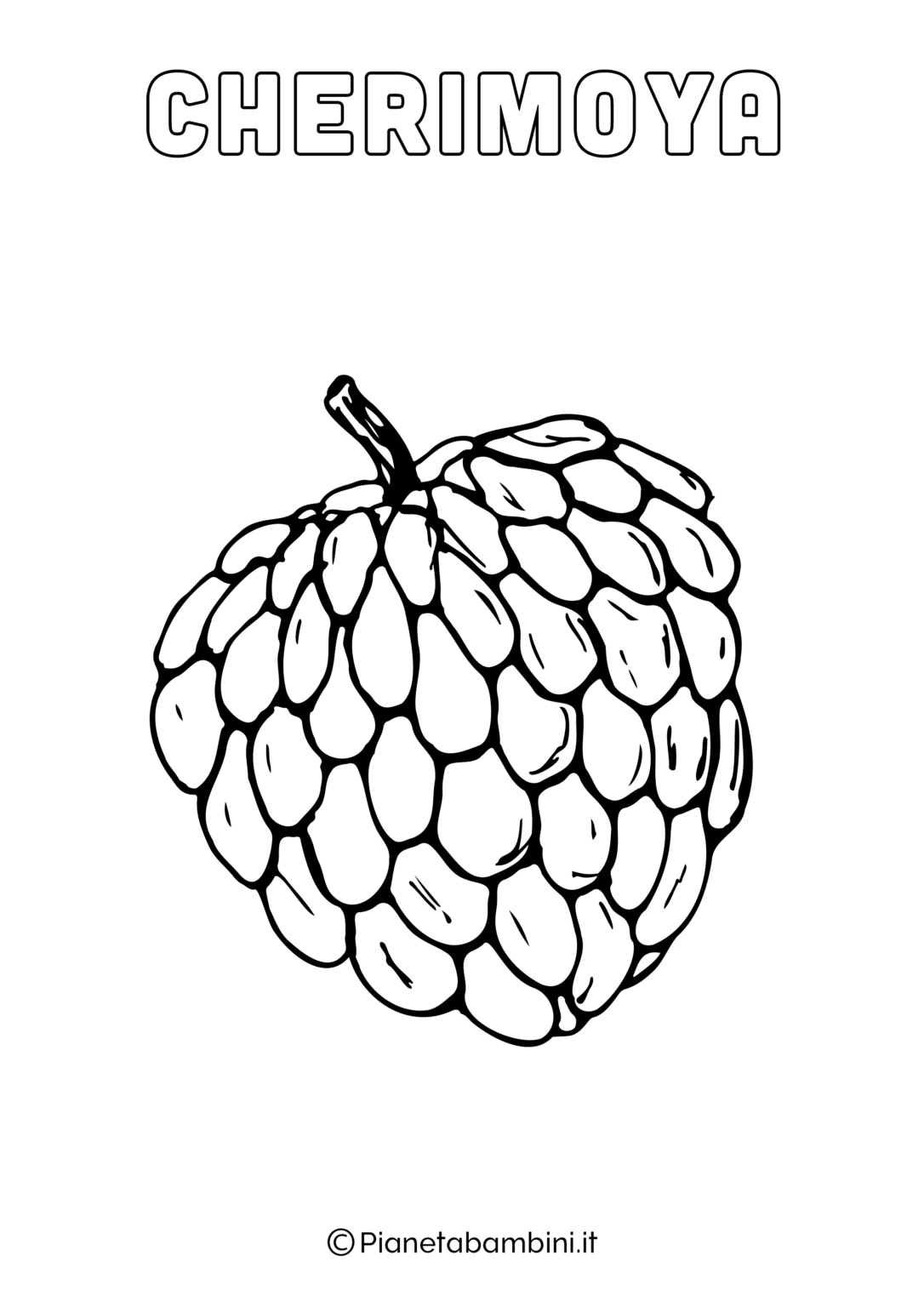 Disegni di Frutta Esotica da Colorare | PianetaBambini.it