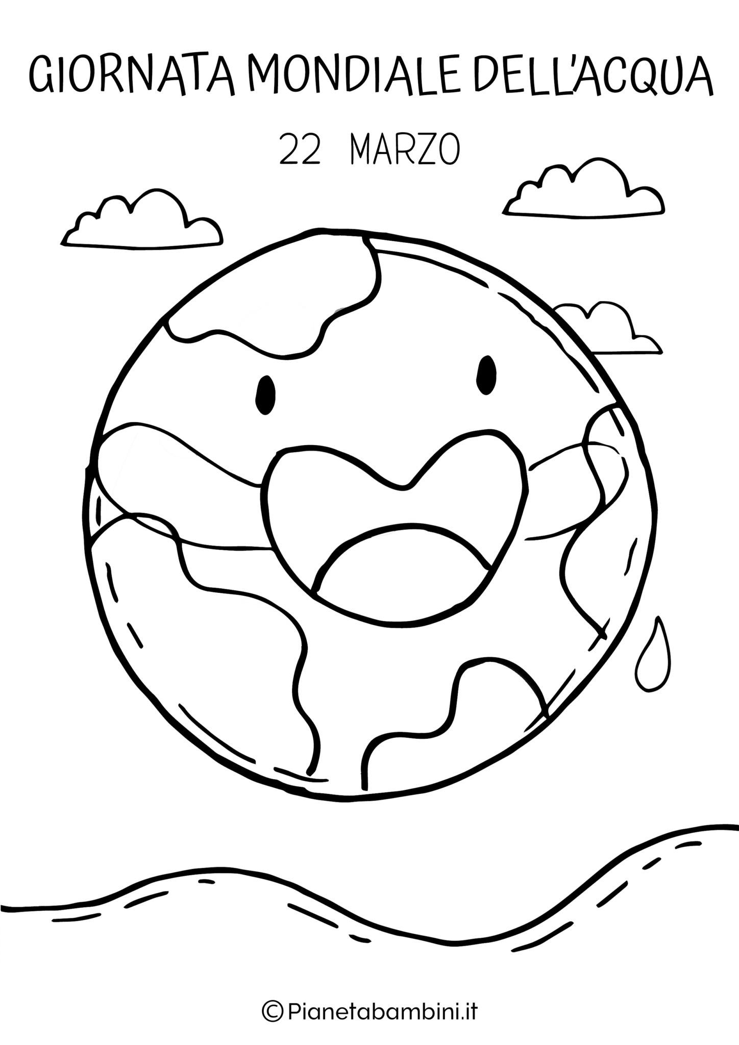 Giornata Mondiale dell'Acqua: Disegni da Colorare | PianetaBambini.it