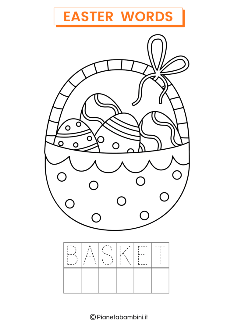 Schede sulle Parole di Pasqua in Inglese (Easter Words) | PianetaBambini.it