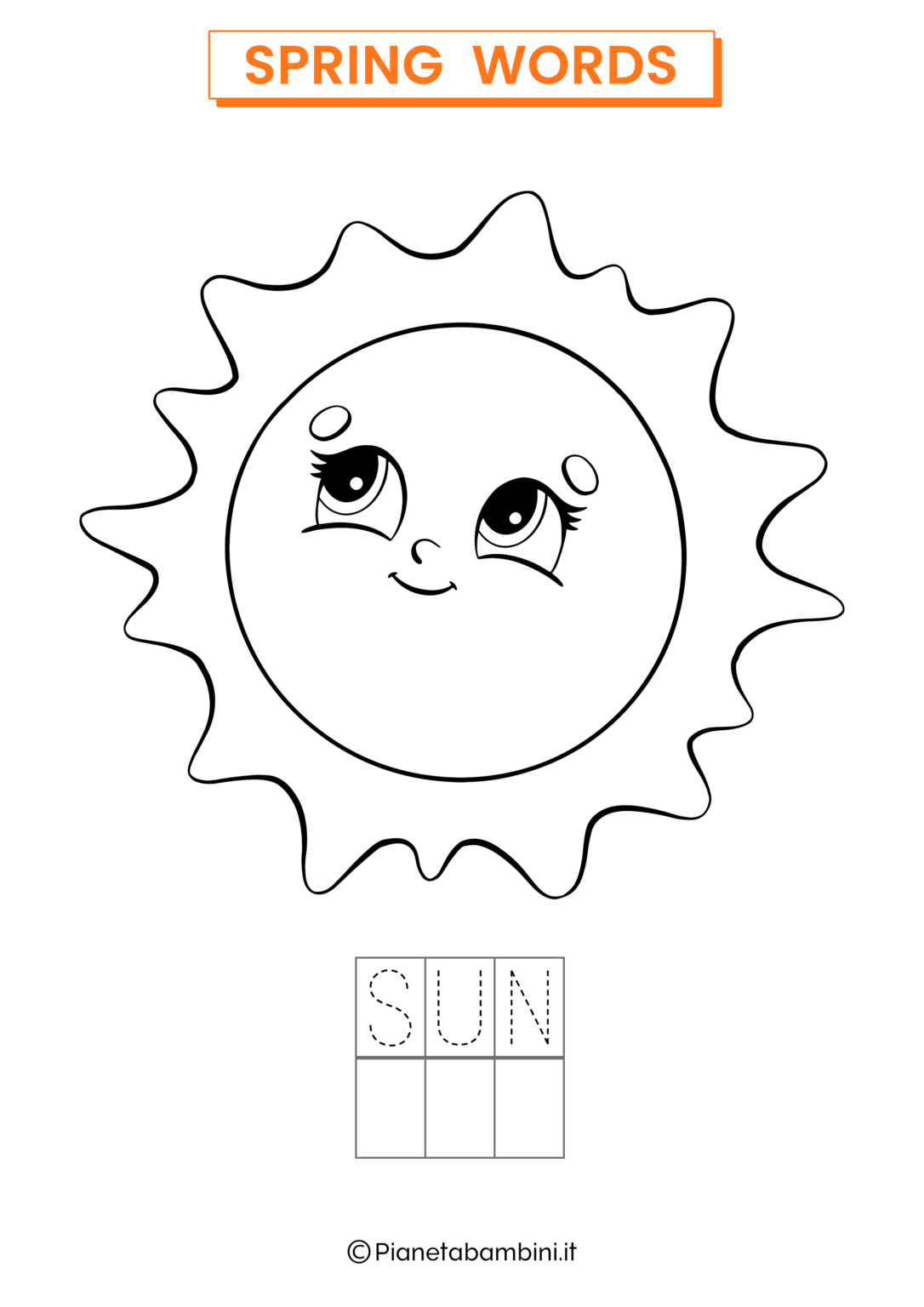 Schede sulle Parole della Primavera in Inglese (Spring Words ...
