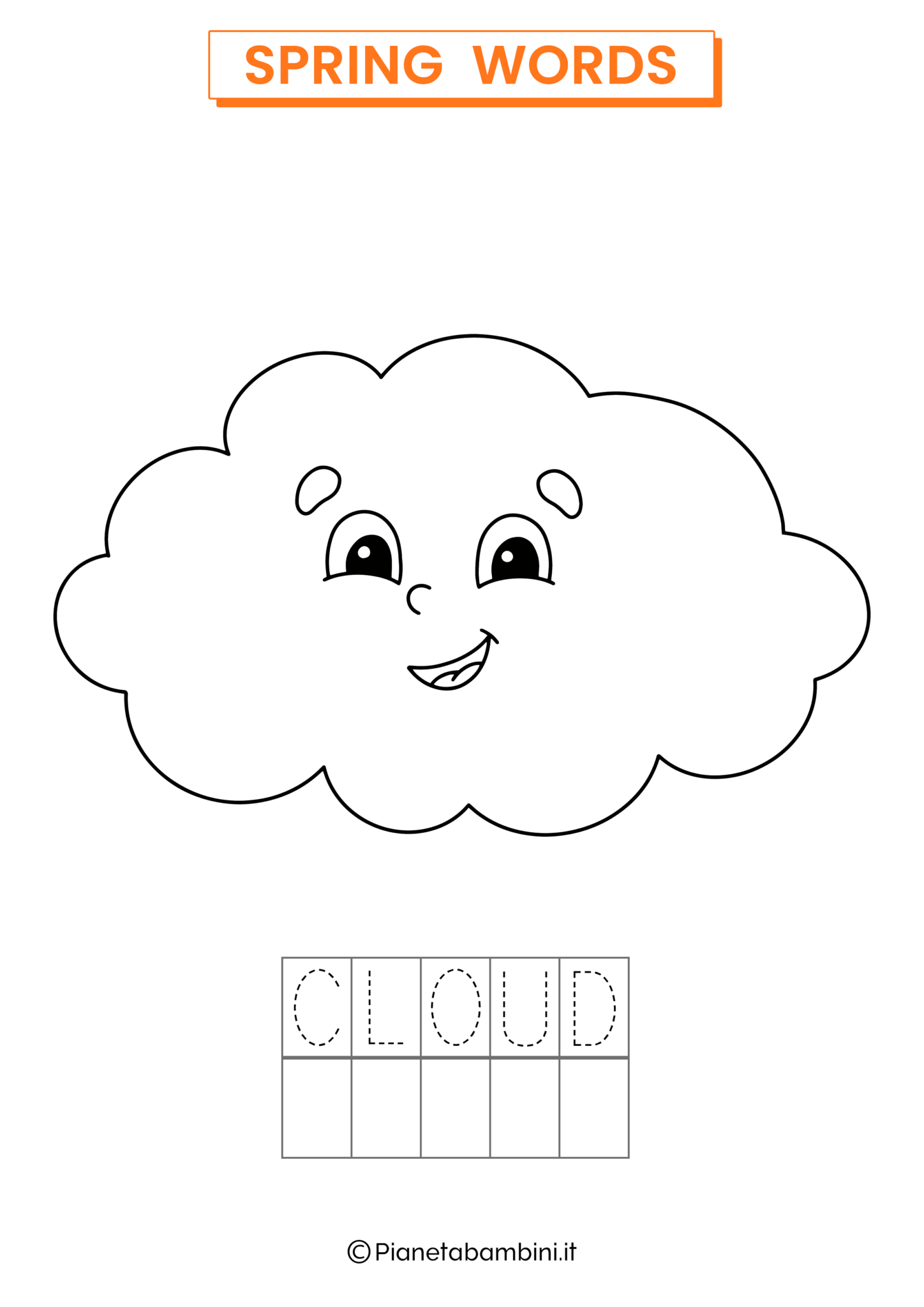 Schede sulle Parole della Primavera in Inglese (Spring Words ...