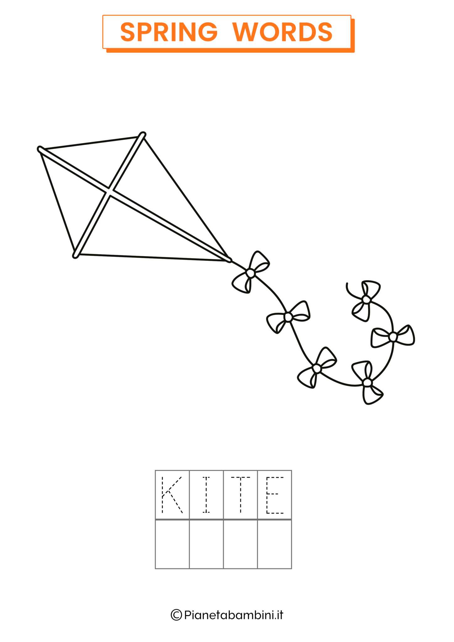 Schede sulle Parole della Primavera in Inglese (Spring Words ...