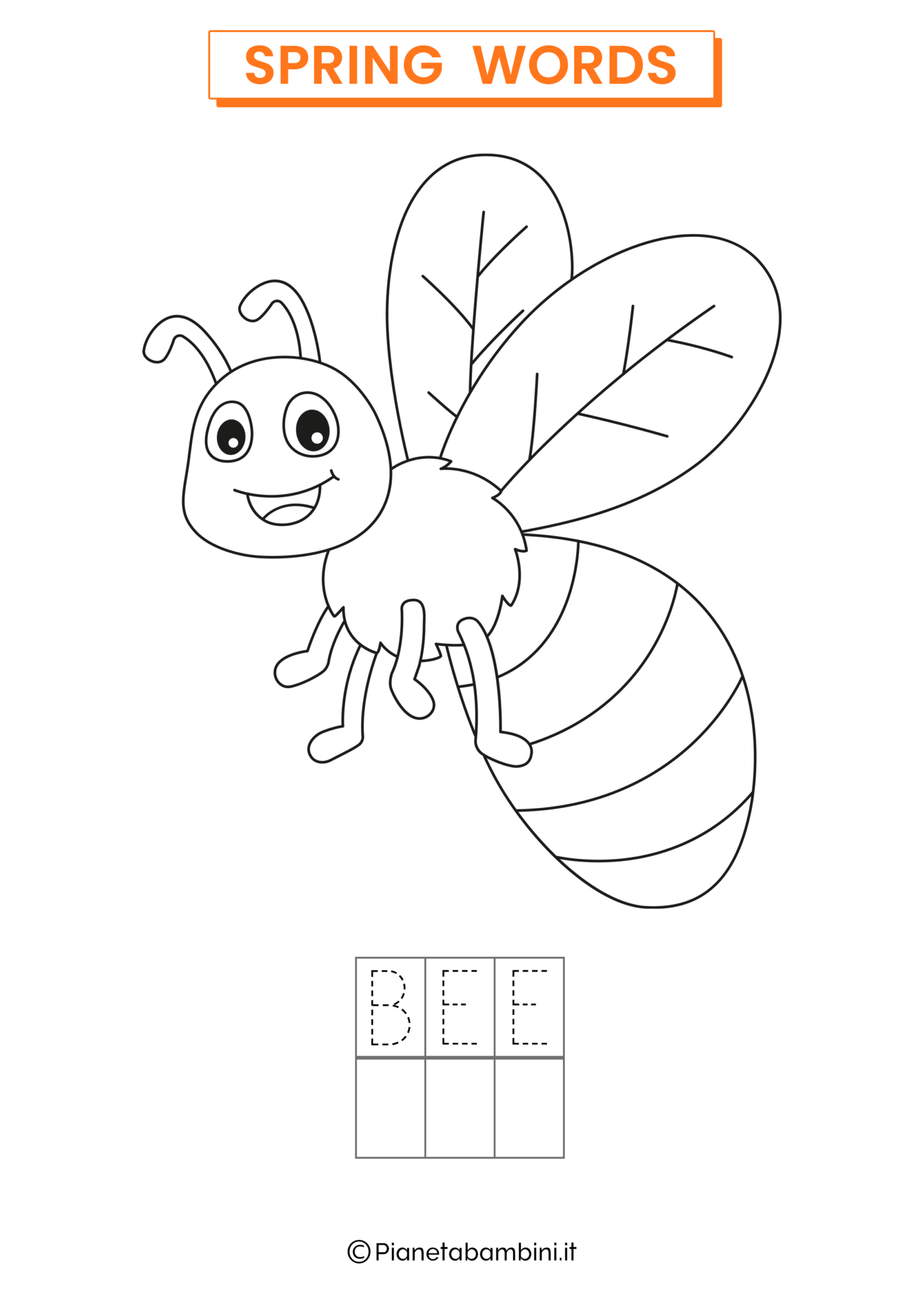 Schede sulle Parole della Primavera in Inglese (Spring Words ...