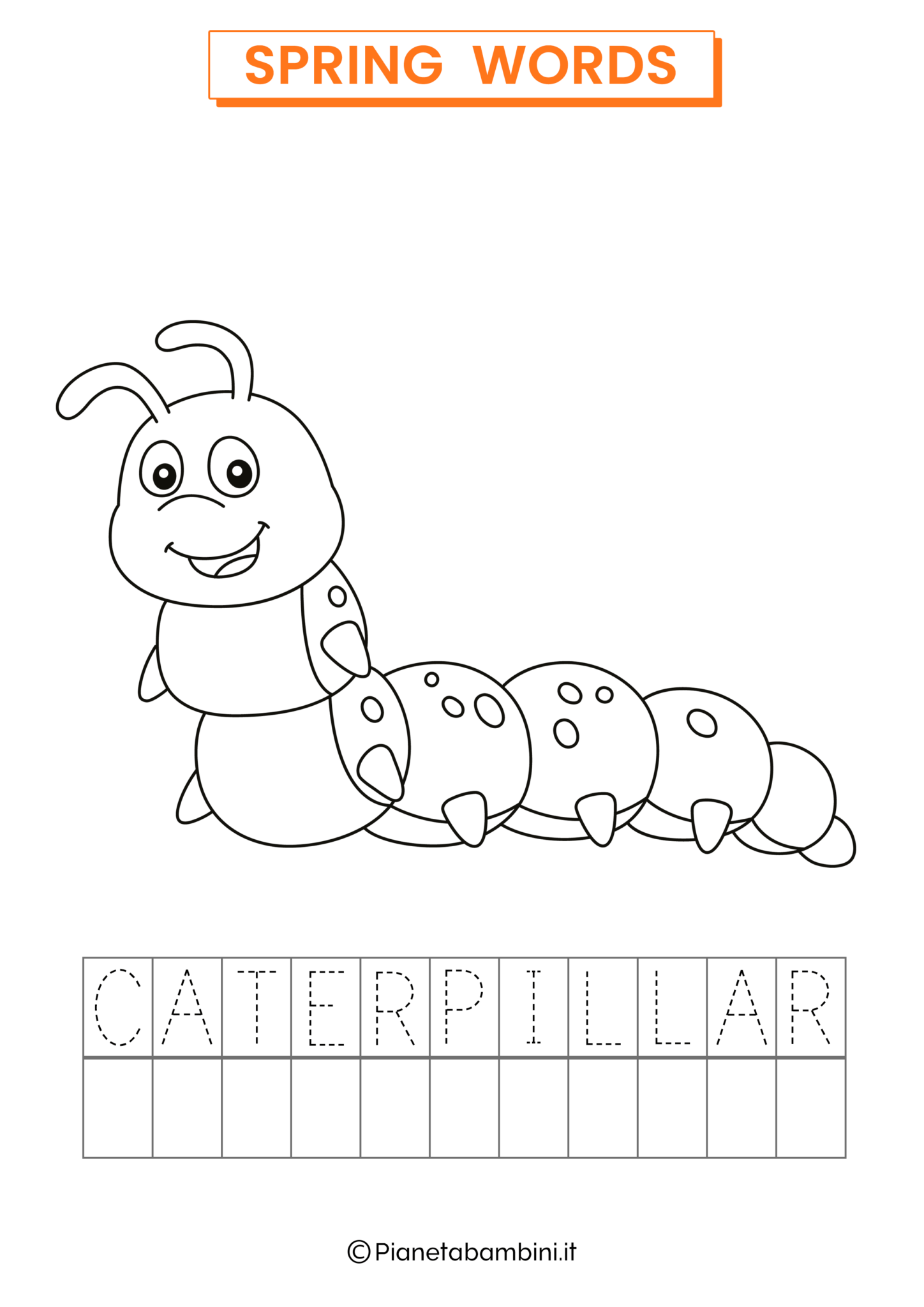 Schede sulle Parole della Primavera in Inglese (Spring Words ...