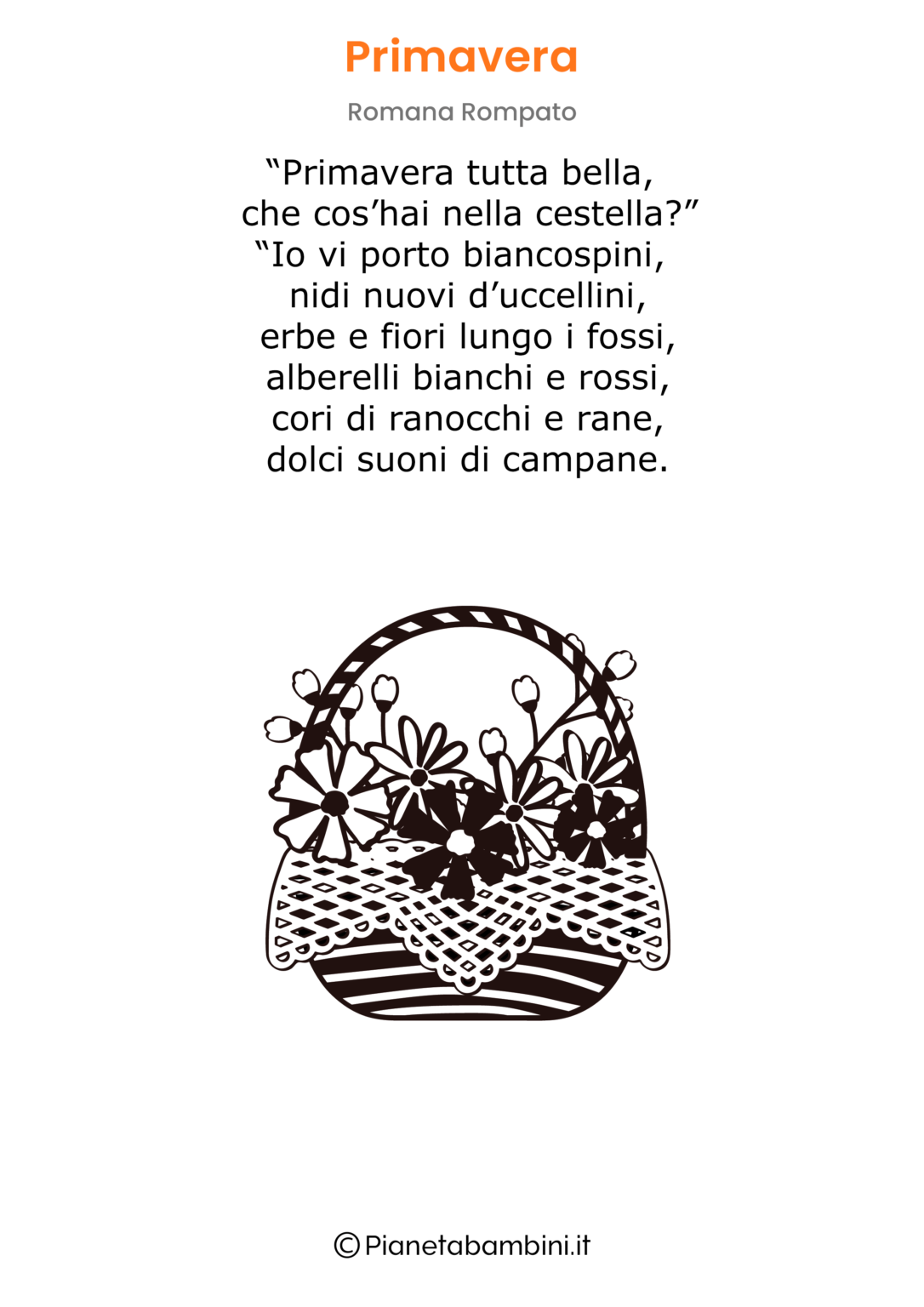 24 Poesie sulla Primavera Brevi | PianetaBambini.it