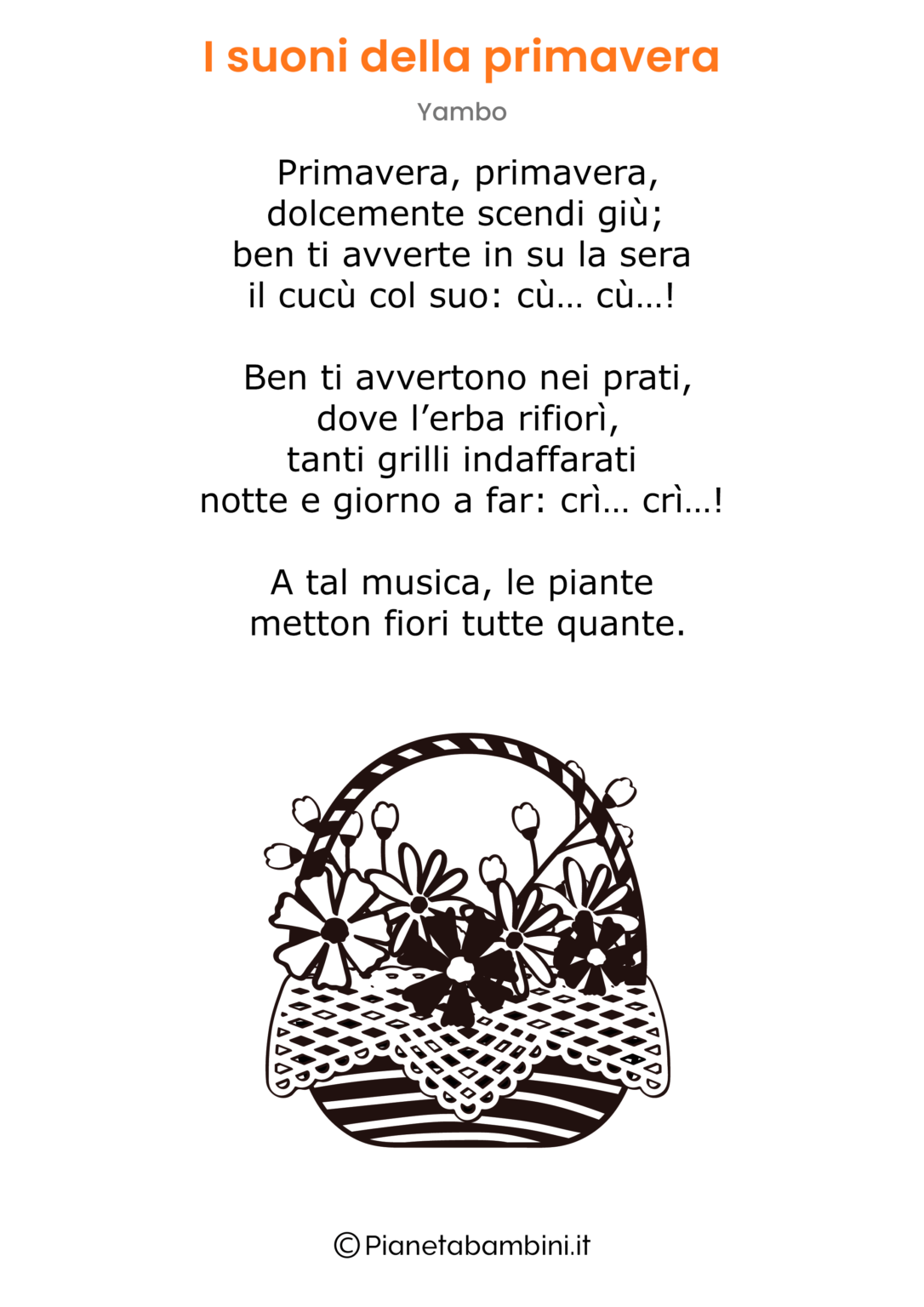 24 Poesie sulla Primavera Brevi | PianetaBambini.it