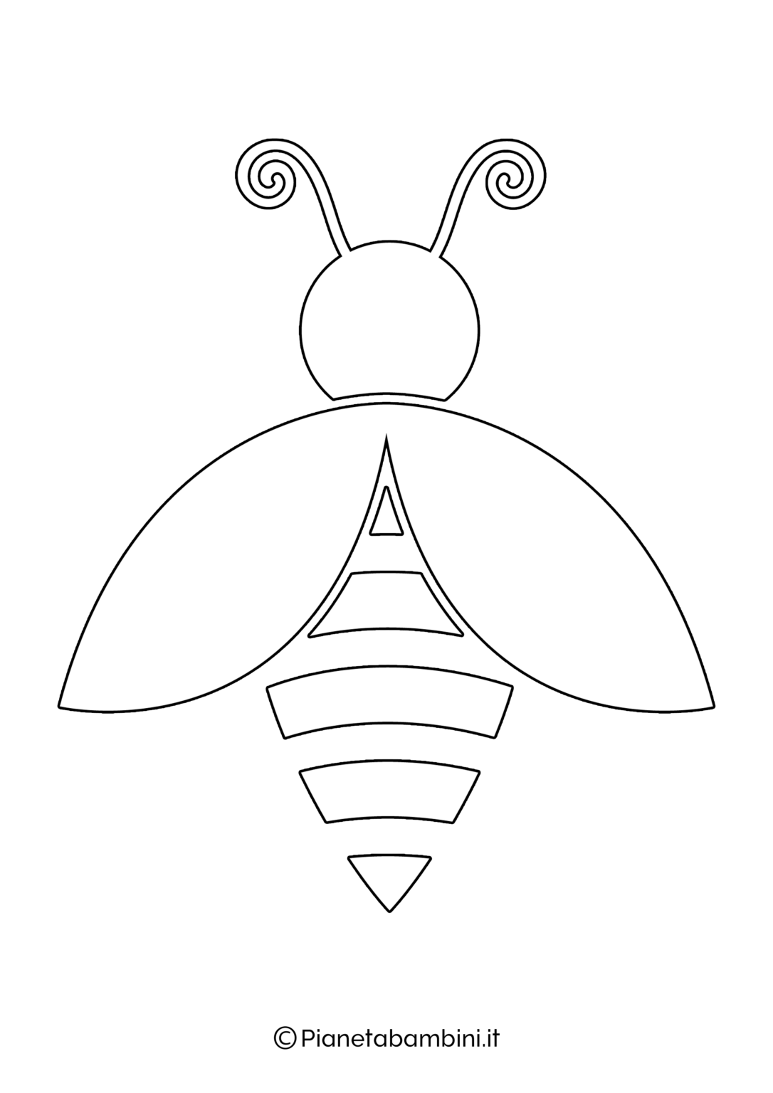 Sagome di Api da Stampare e Ritagliare | PianetaBambini.it