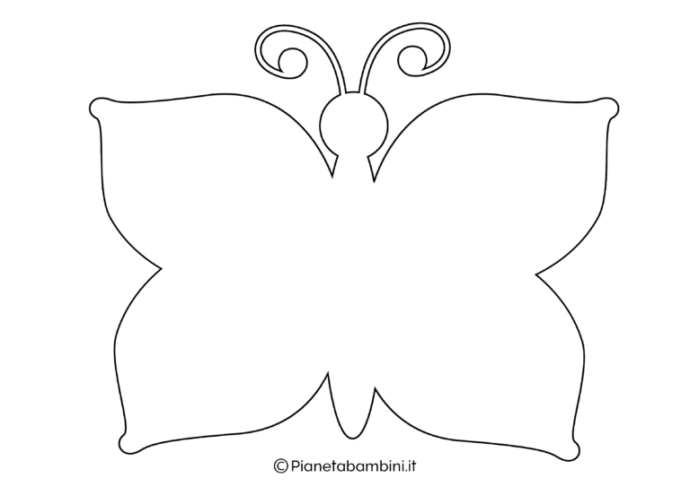 Sagome di Farfalle da Stampare e Ritagliare | PianetaBambini.it