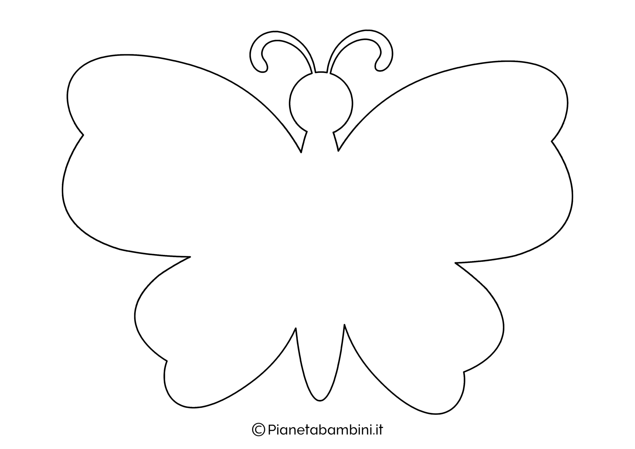 Sagome di Farfalle da Stampare e Ritagliare | PianetaBambini.it