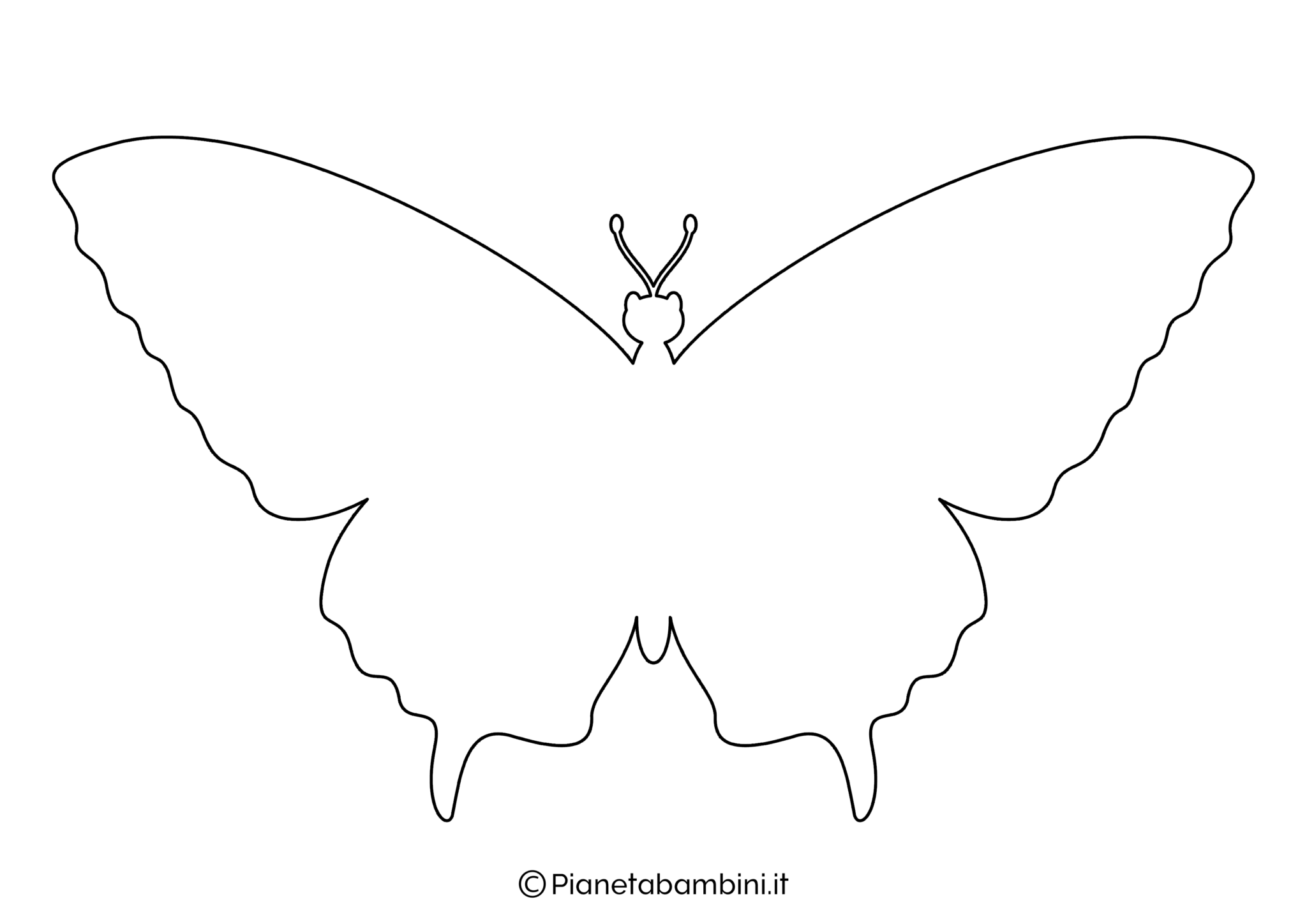 Sagome di Farfalle da Stampare e Ritagliare | PianetaBambini.it