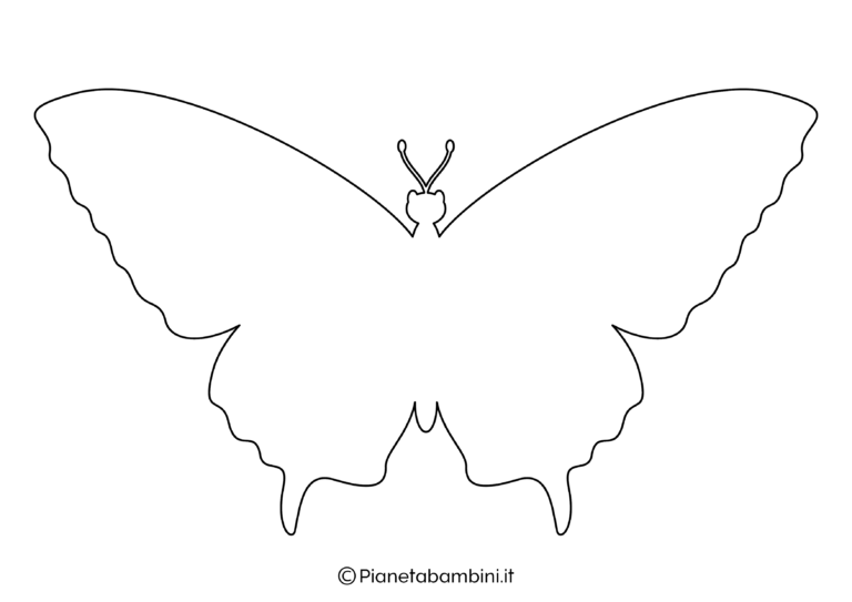 Sagome di Farfalle da Stampare e Ritagliare | PianetaBambini.it