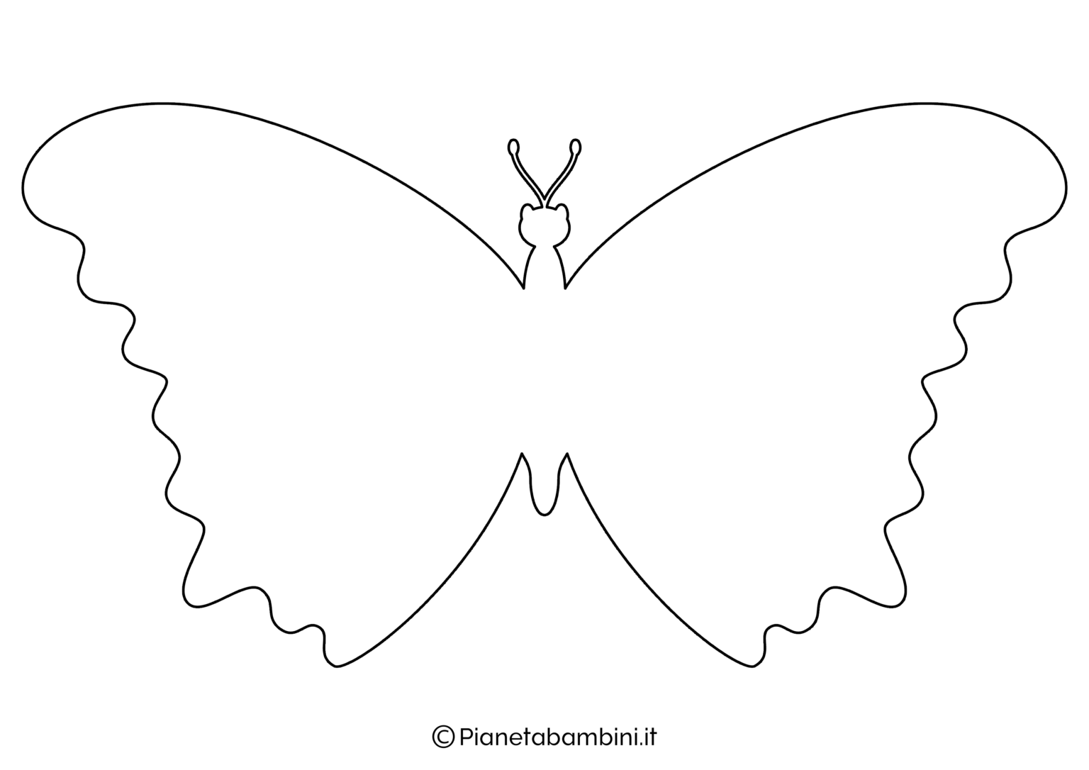 Sagome di Farfalle da Stampare e Ritagliare | PianetaBambini.it
