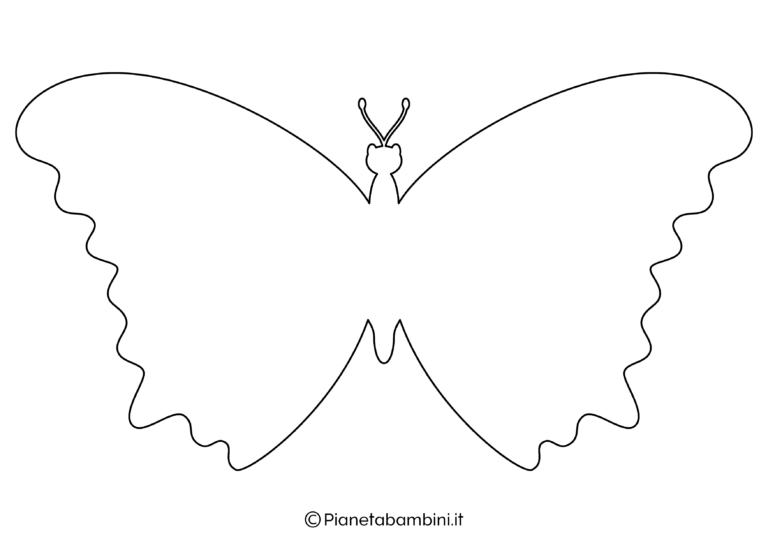 Sagome di Farfalle da Stampare e Ritagliare | PianetaBambini.it