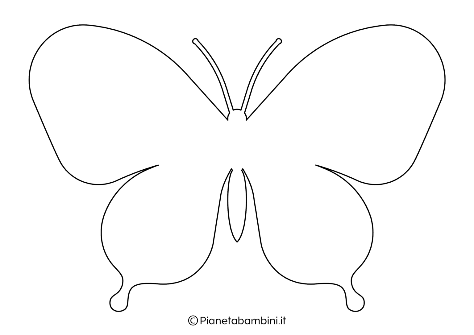 Sagome di Farfalle da Stampare e Ritagliare | PianetaBambini.it