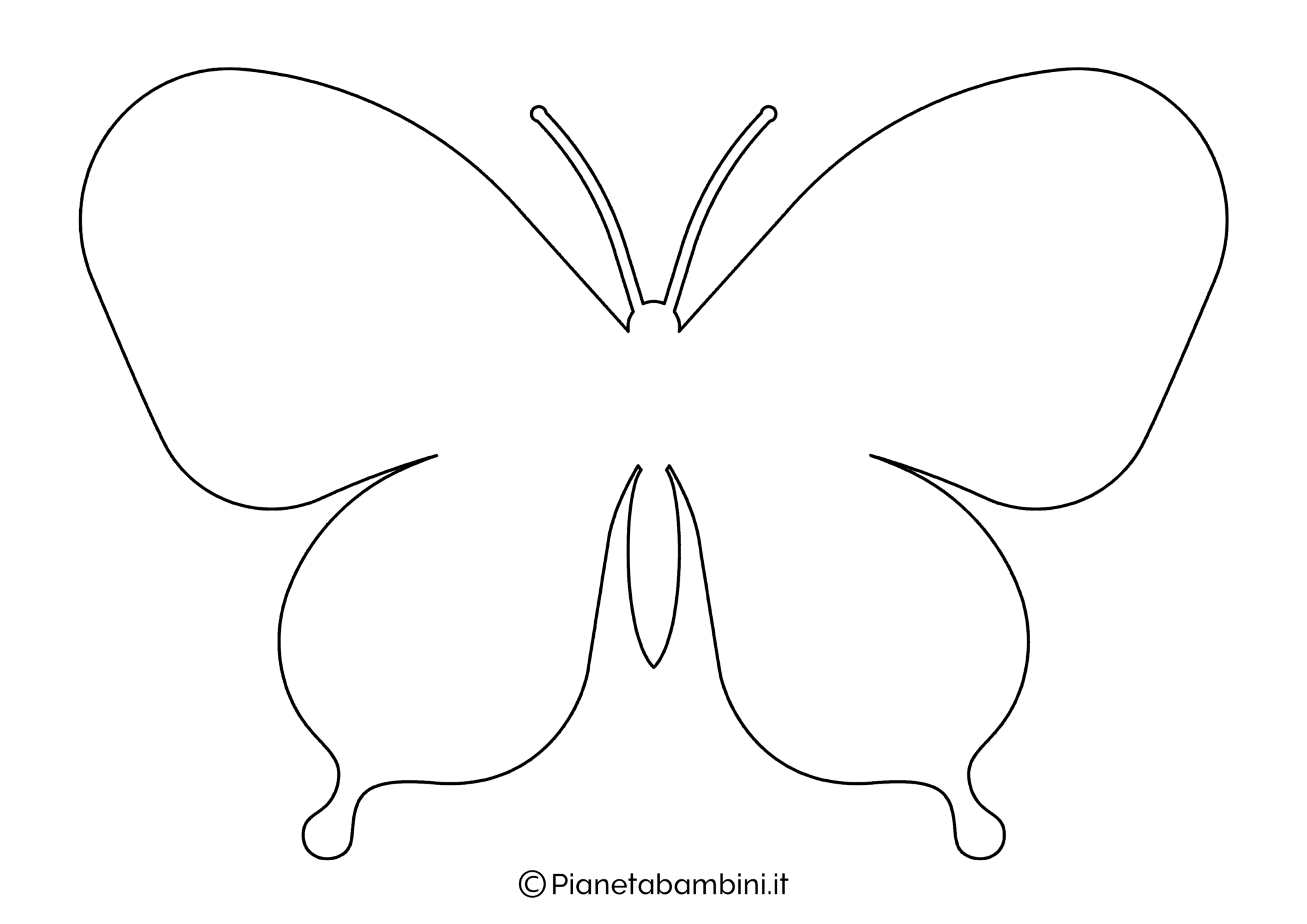 Sagome di Farfalle da Stampare e Ritagliare | PianetaBambini.it