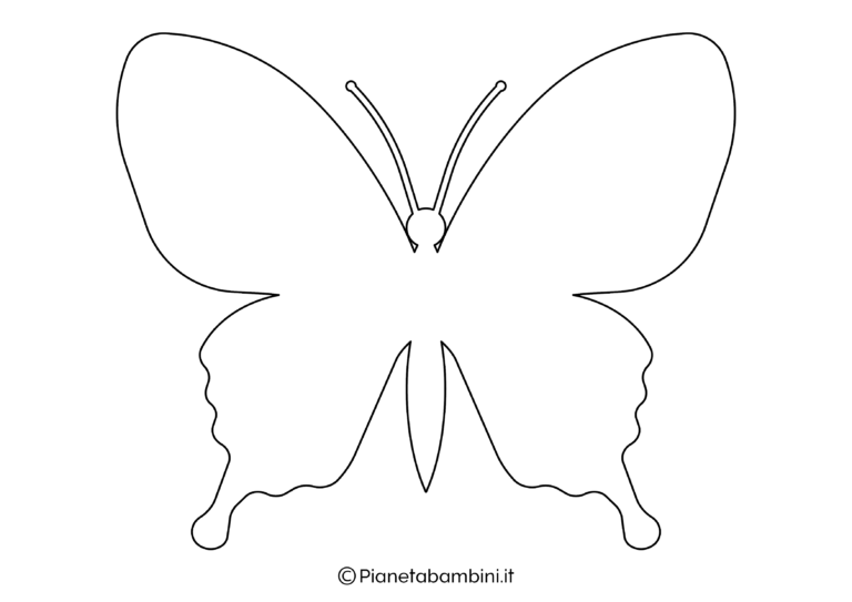 Sagome di Farfalle da Stampare e Ritagliare | PianetaBambini.it