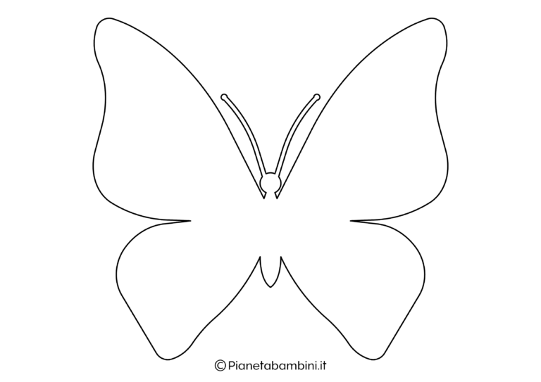 Sagome di Farfalle da Stampare e Ritagliare | PianetaBambini.it