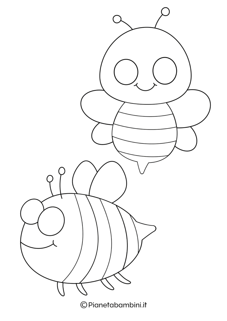 Sagome di Api da Stampare e Ritagliare | PianetaBambini.it