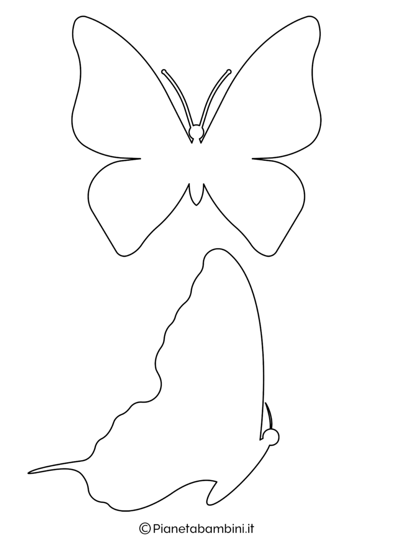 Sagome di Farfalle da Stampare e Ritagliare | PianetaBambini.it