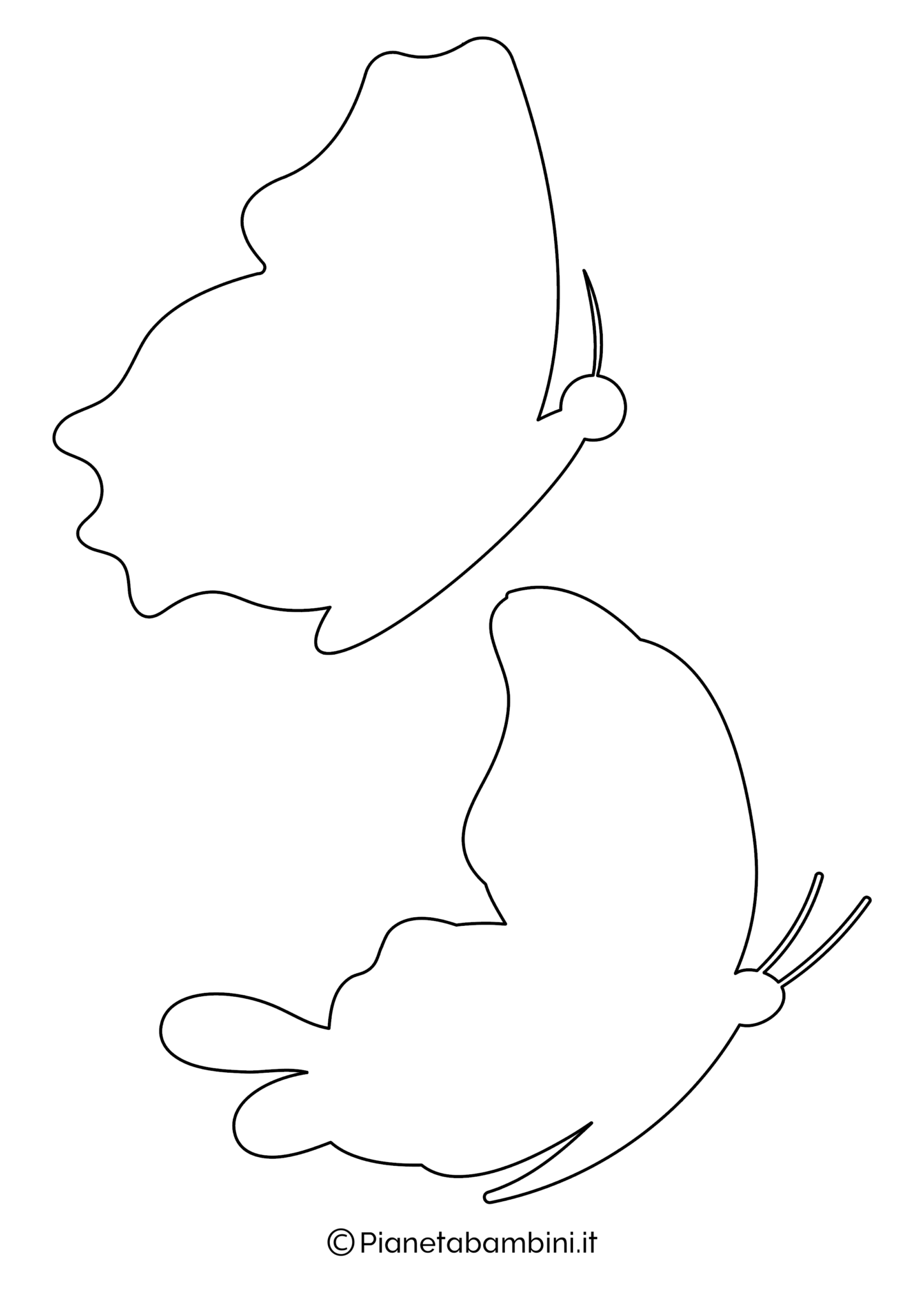 Sagome di Farfalle da Stampare e Ritagliare | PianetaBambini.it