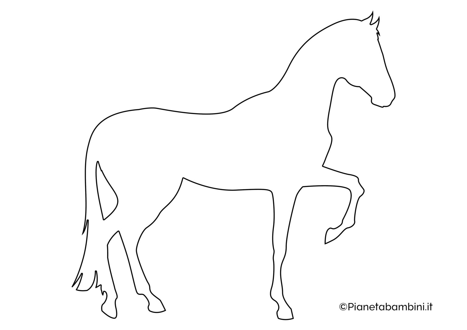 Sagome di Cavalli da Stampare e Ritagliare | PianetaBambini.it