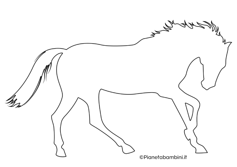 Sagome di Cavalli da Stampare e Ritagliare | PianetaBambini.it