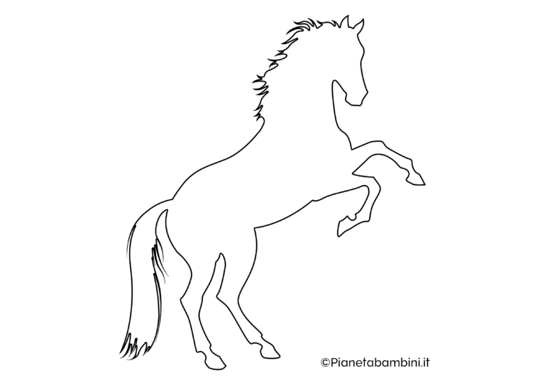 Sagome di Cavalli da Stampare e Ritagliare | PianetaBambini.it