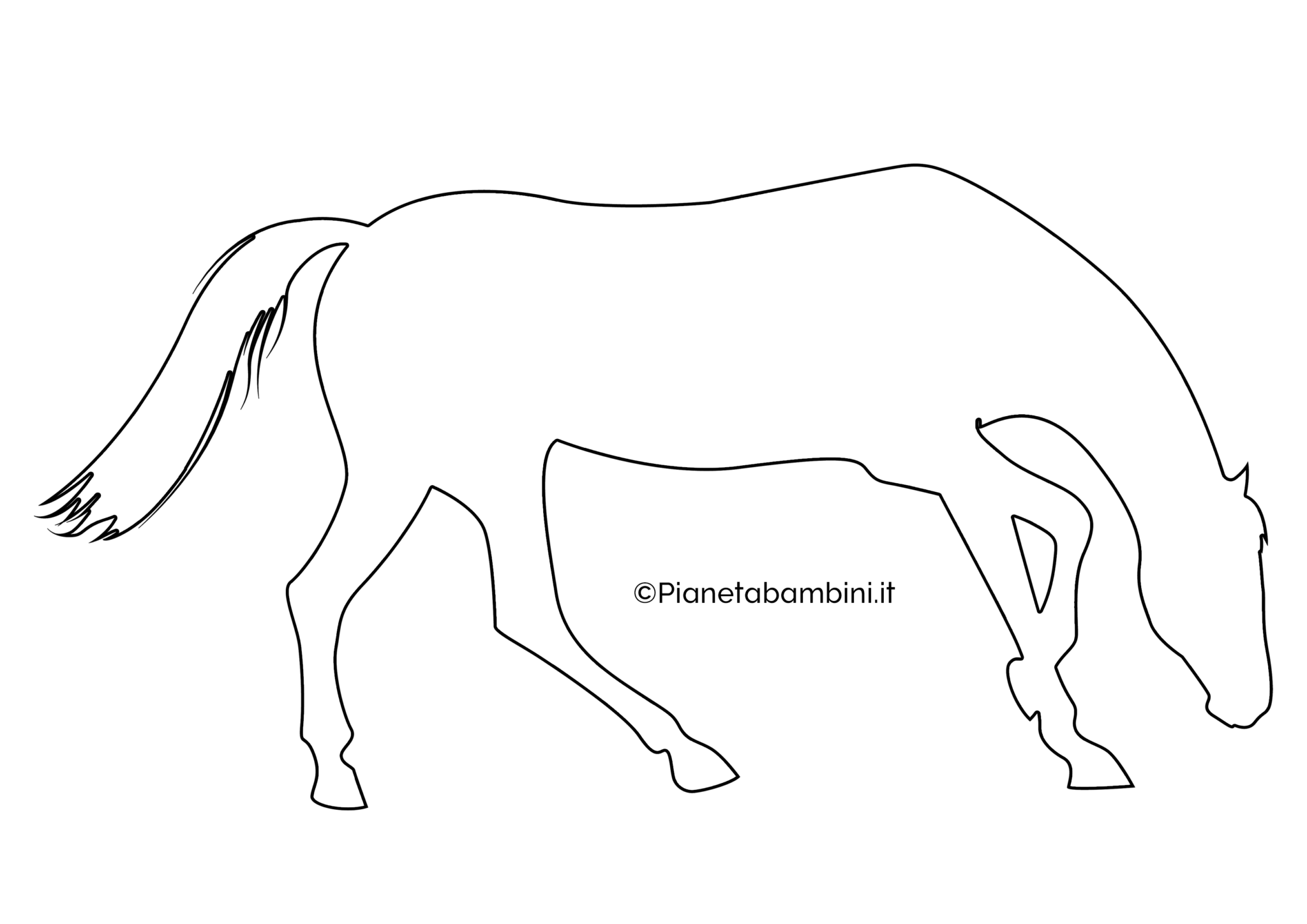 Sagome di Cavalli da Stampare e Ritagliare | PianetaBambini.it
