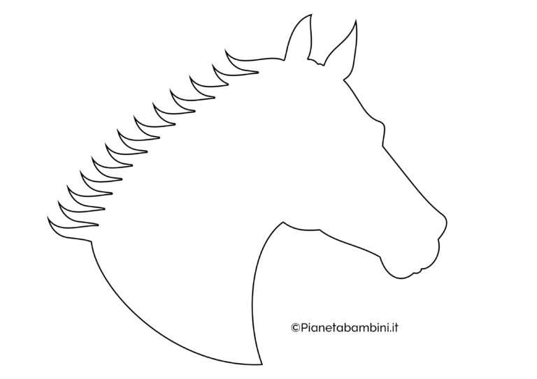 Sagome di Cavalli da Stampare e Ritagliare | PianetaBambini.it