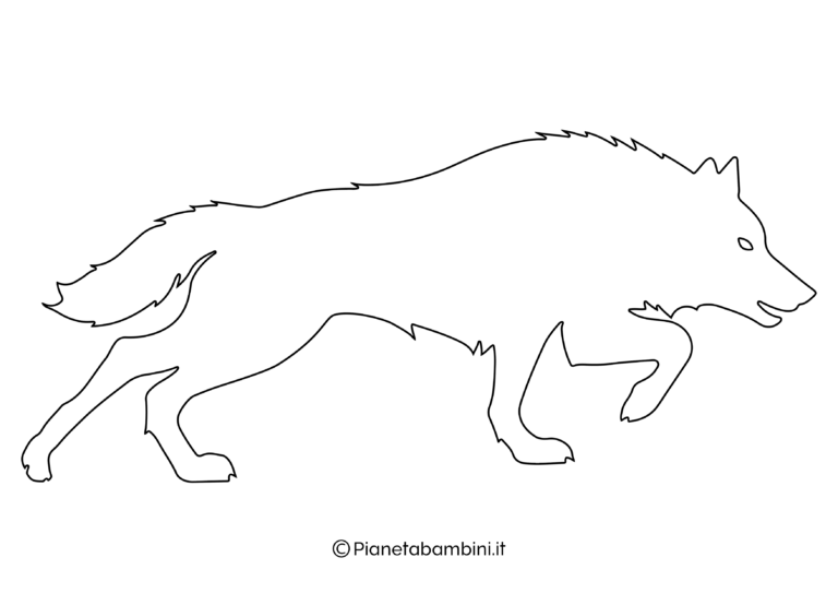 Sagome di Lupi da Stampare e Ritagliare | PianetaBambini.it