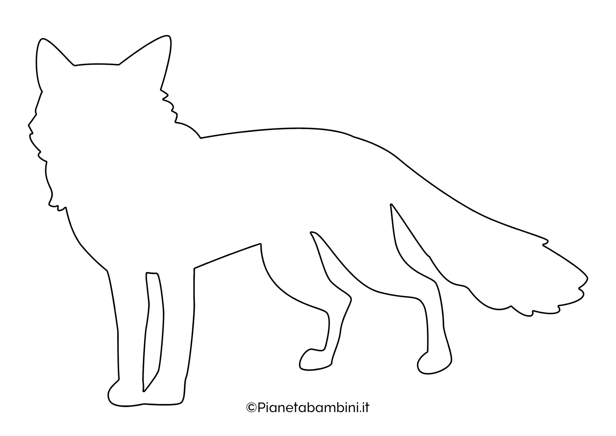 Sagome di Volpi da Stampare e Ritagliare | PianetaBambini.it