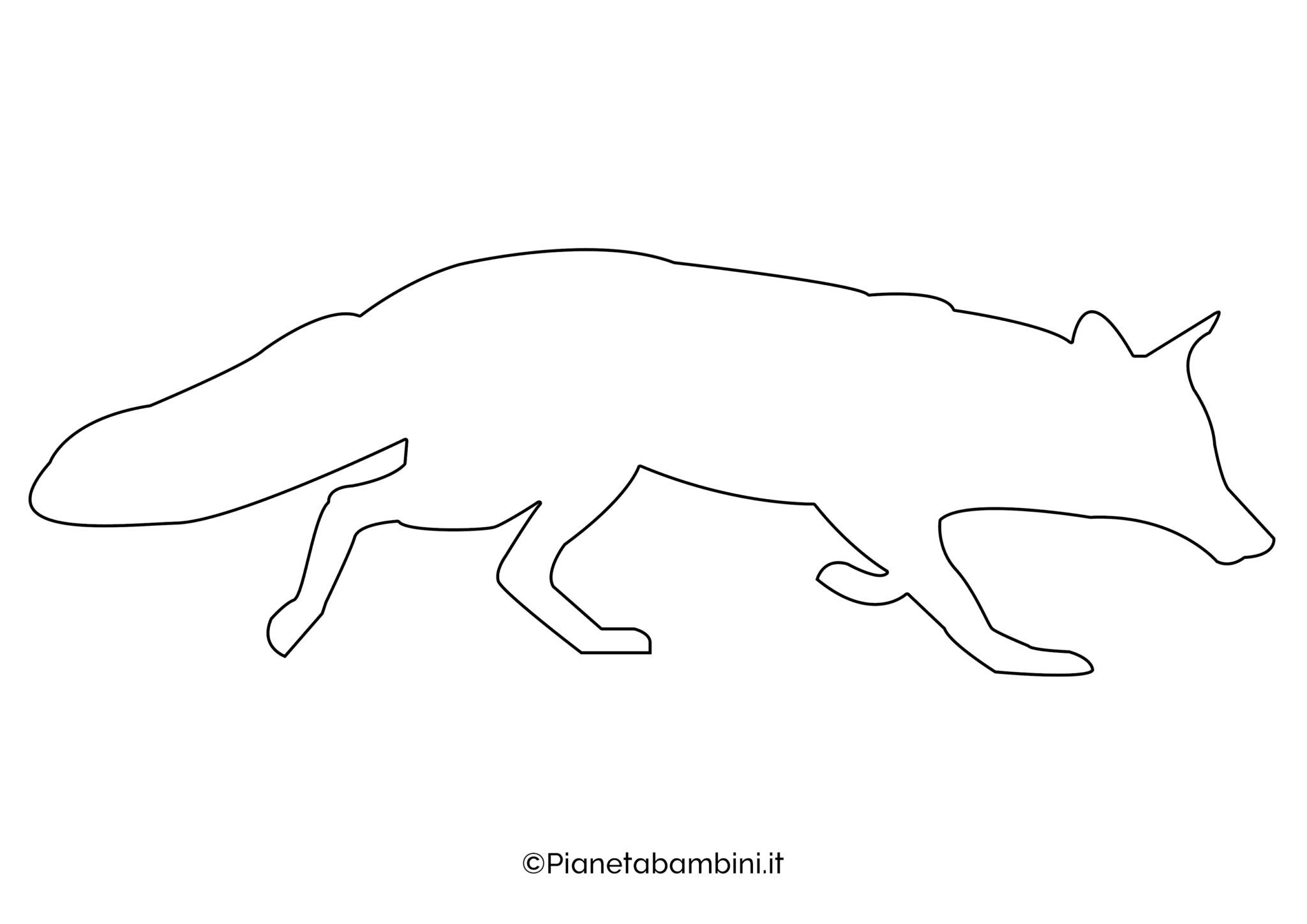 Sagome di Volpi da Stampare e Ritagliare | PianetaBambini.it