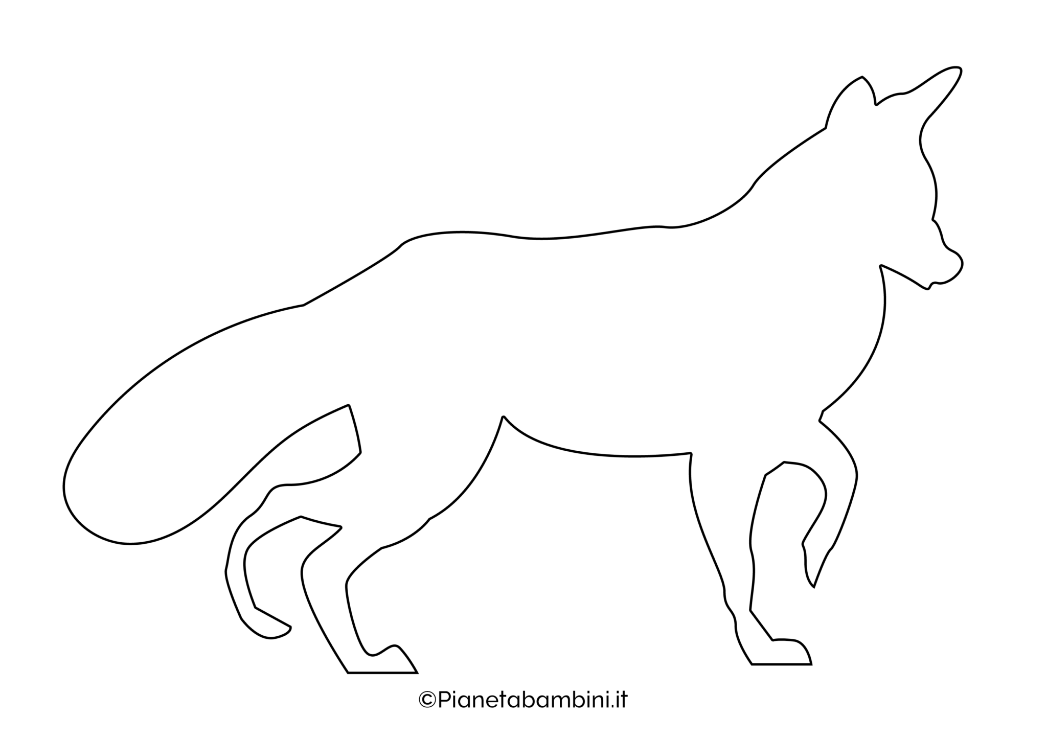 Sagome di Volpi da Stampare e Ritagliare | PianetaBambini.it