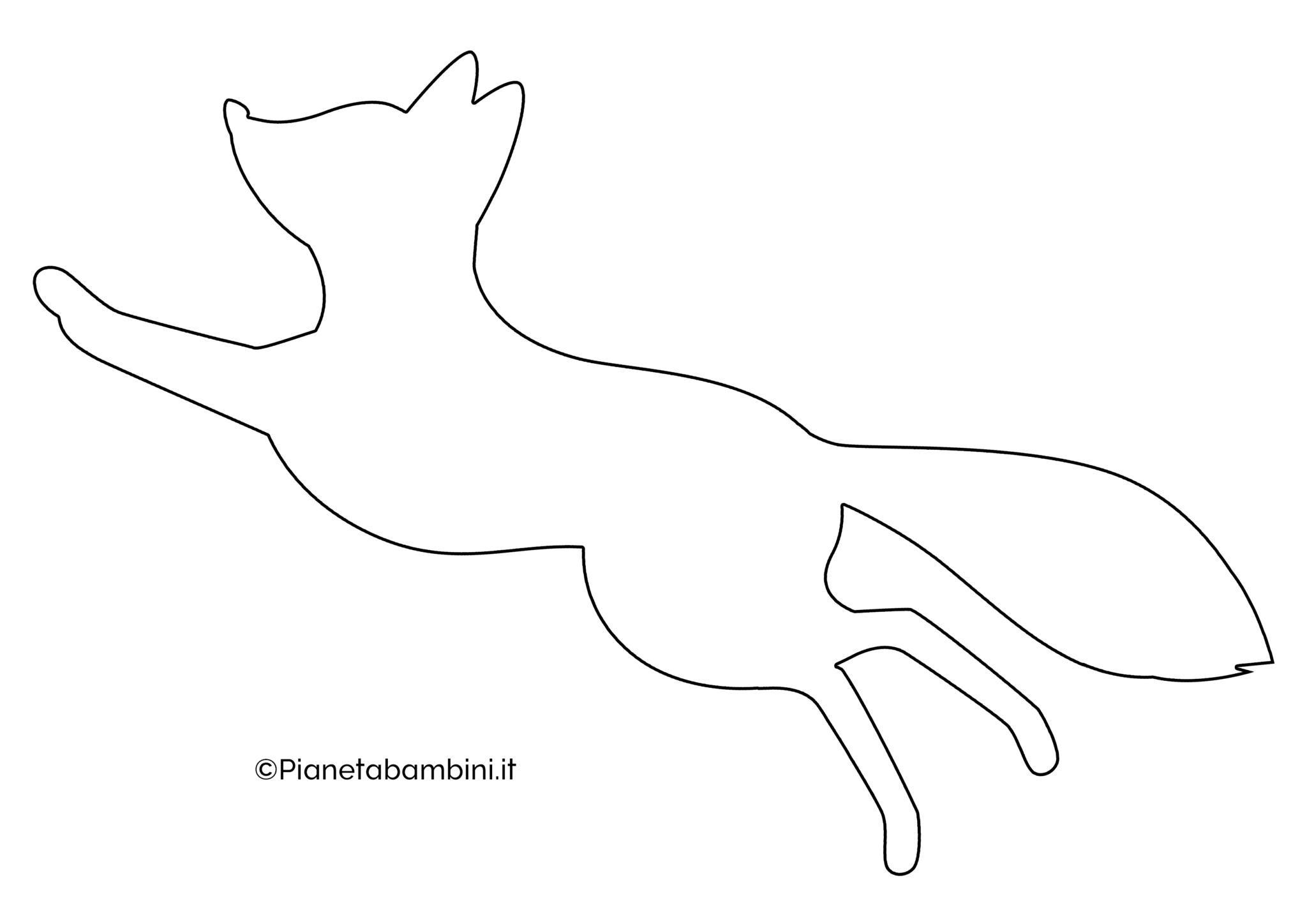Sagome di Volpi da Stampare e Ritagliare | PianetaBambini.it