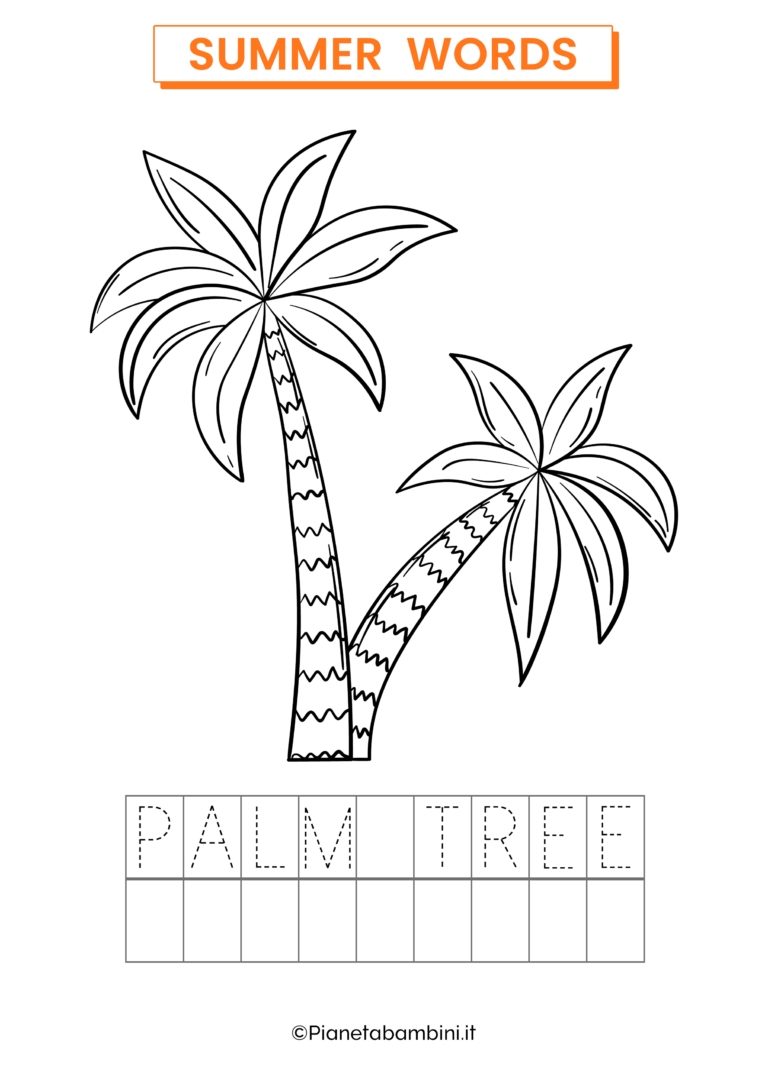 Schede sulle Parole dell'Estate in Inglese (Summer Words ...