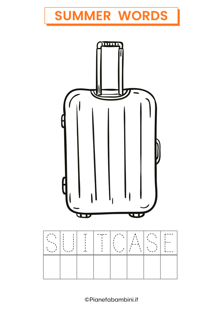 Schede sulle Parole dell'Estate in Inglese (Summer Words ...