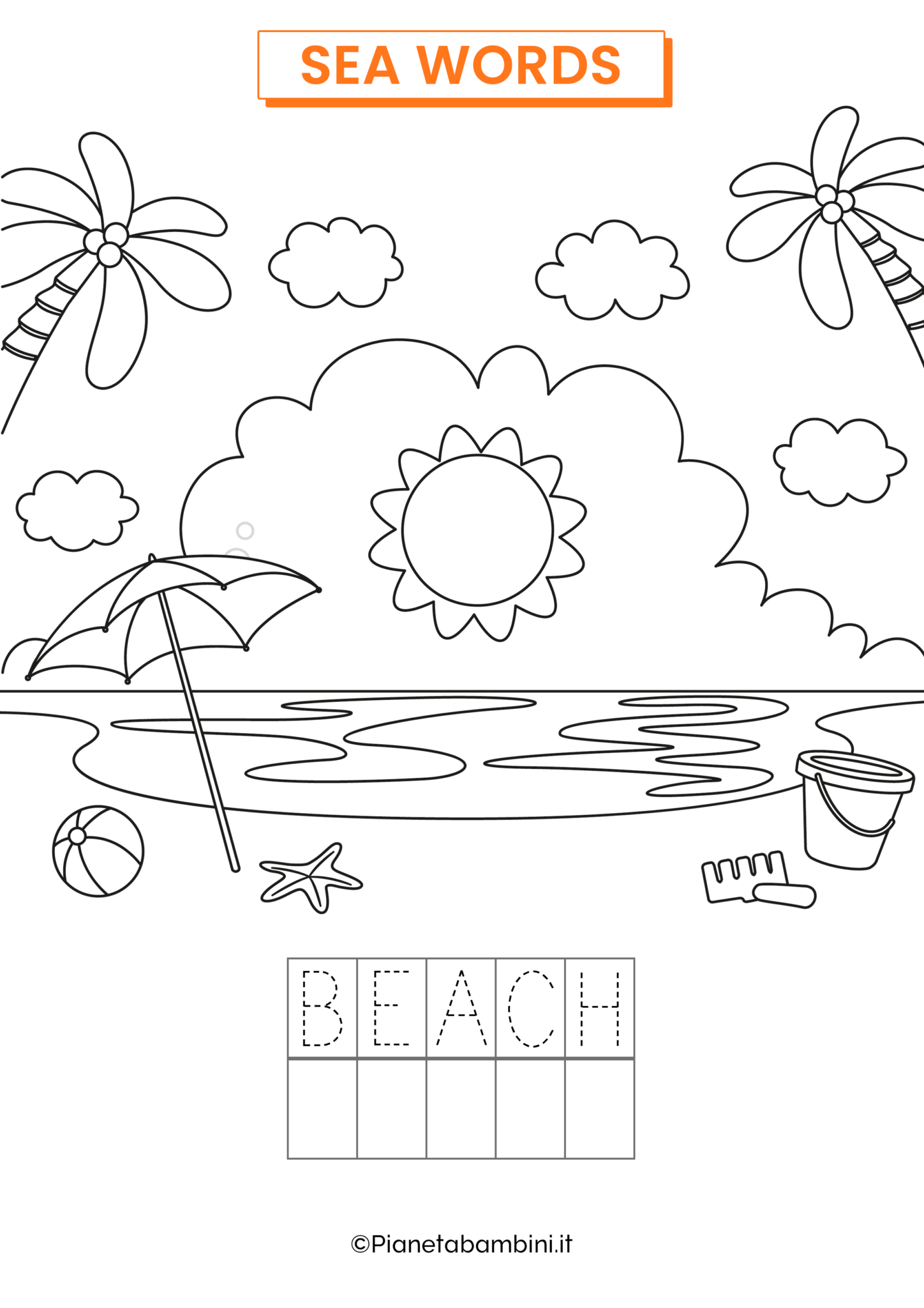 Schede sulle Parole dell'Estate in Inglese (Summer Words ...