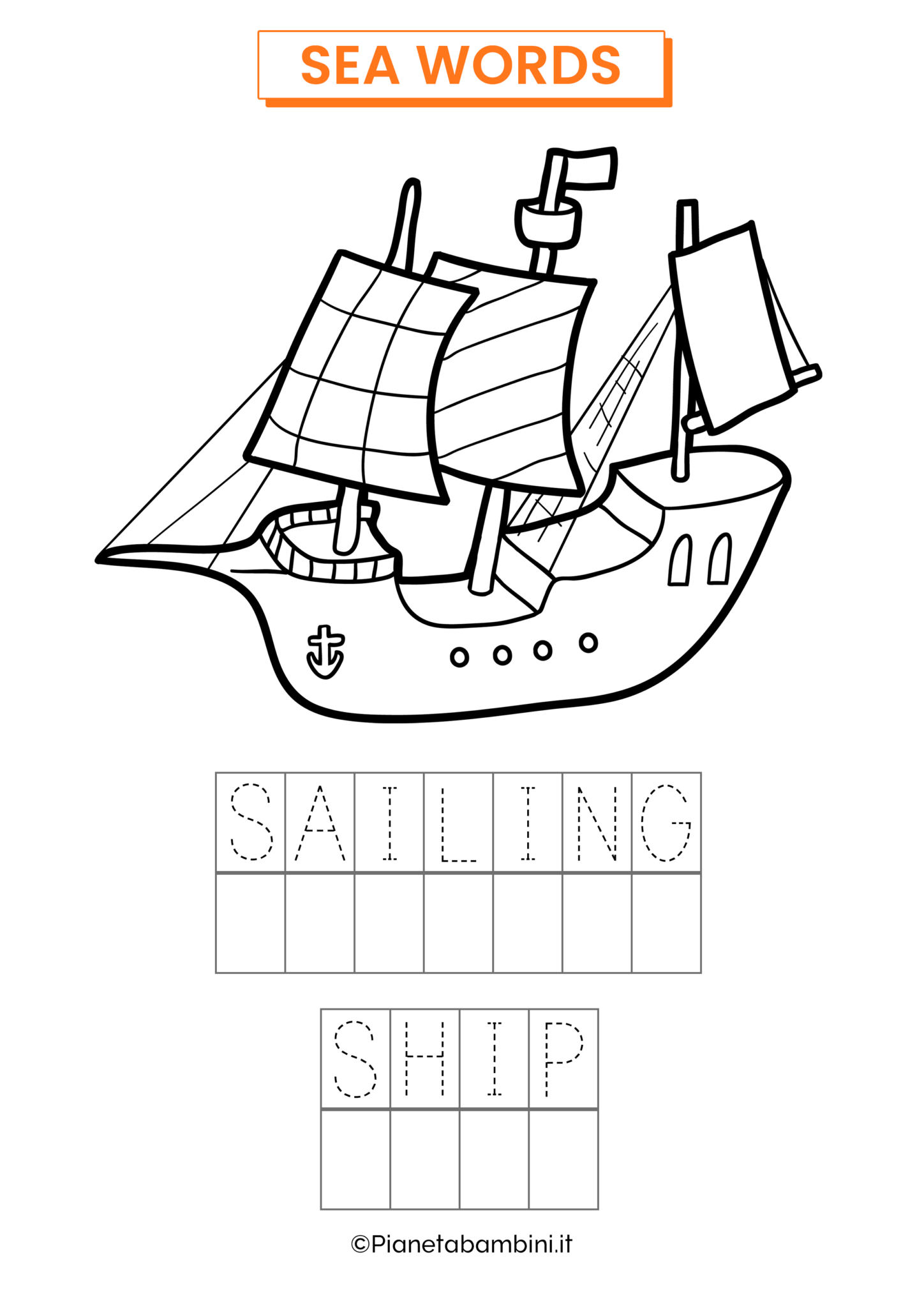 Schede sulle Parole dell'Estate in Inglese (Summer Words ...