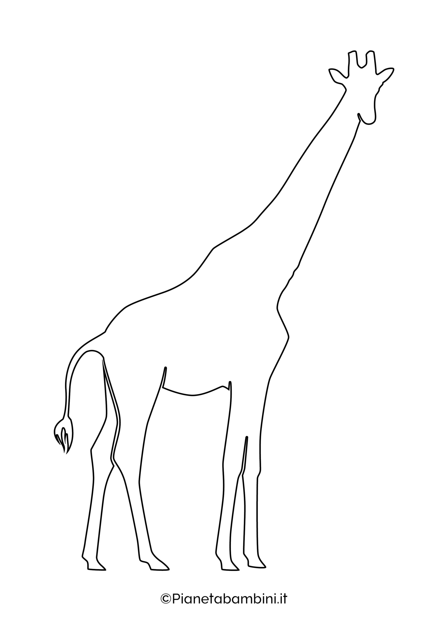 Sagome di Giraffe da Stampare e Ritagliare | PianetaBambini.it