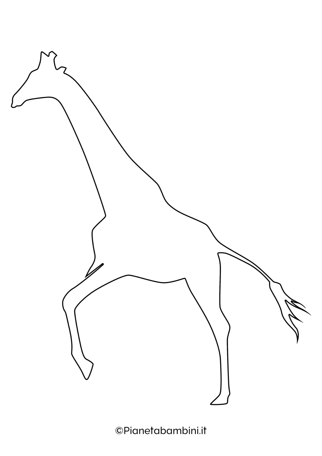 Sagome di Giraffe da Stampare e Ritagliare | PianetaBambini.it