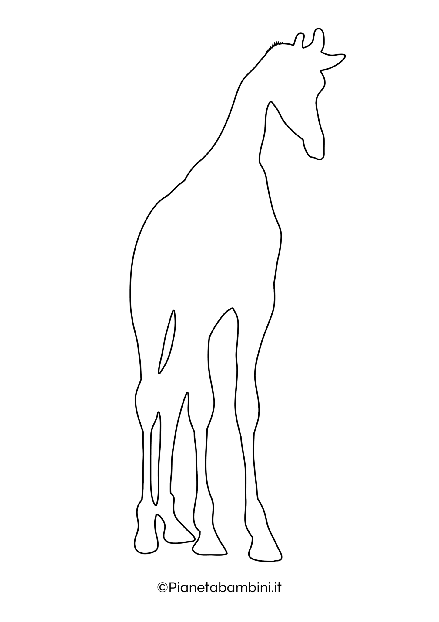 Sagome di Giraffe da Stampare e Ritagliare | PianetaBambini.it