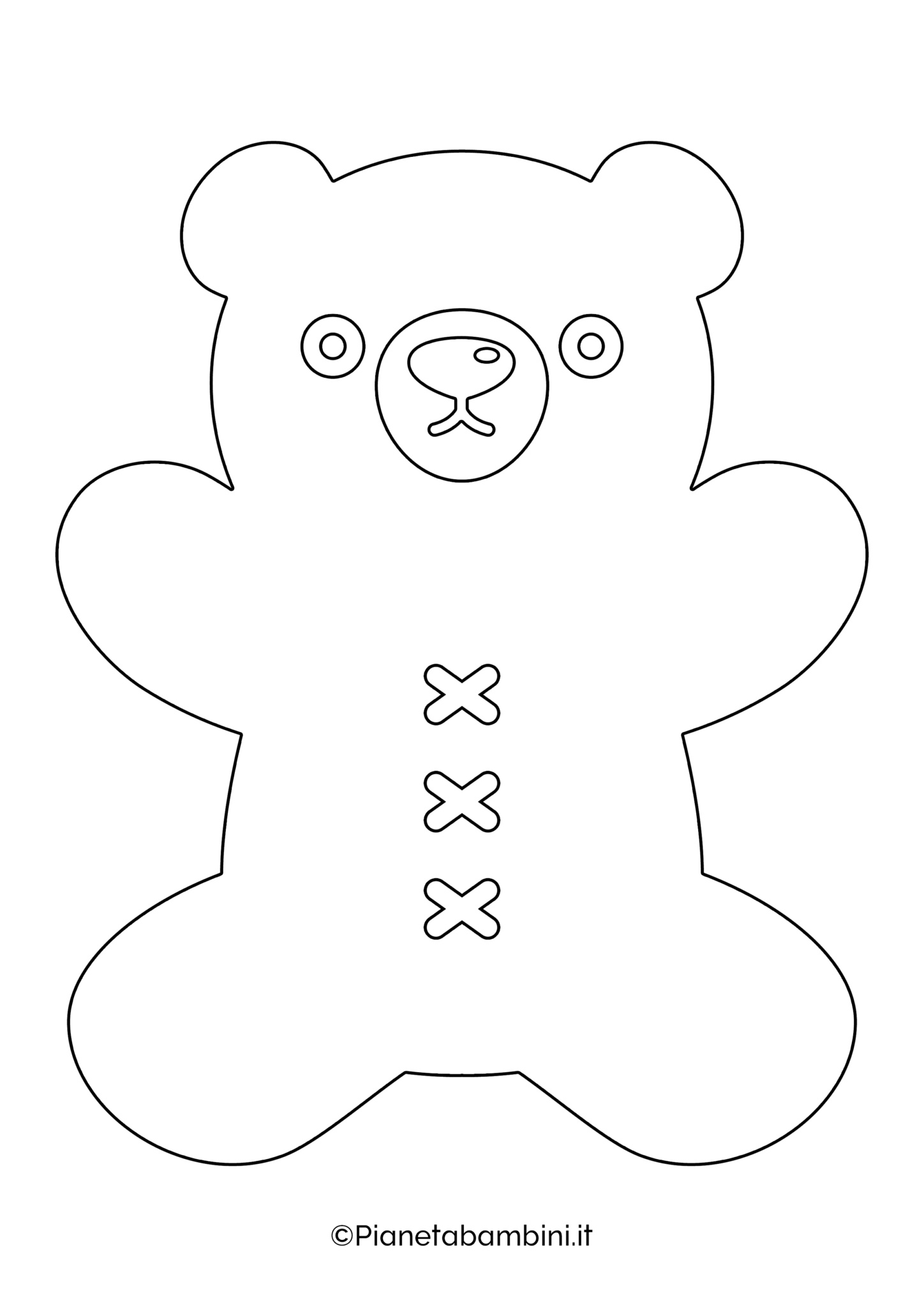Sagome di Orsi e Orsetti da Stampare e Ritagliare | PianetaBambini.it