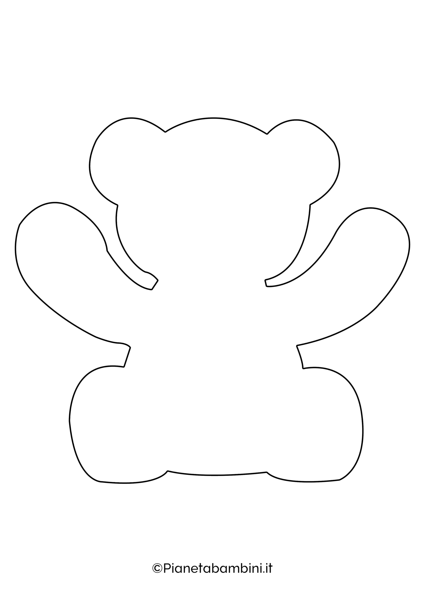 Sagome di Orsi e Orsetti da Stampare e Ritagliare | PianetaBambini.it