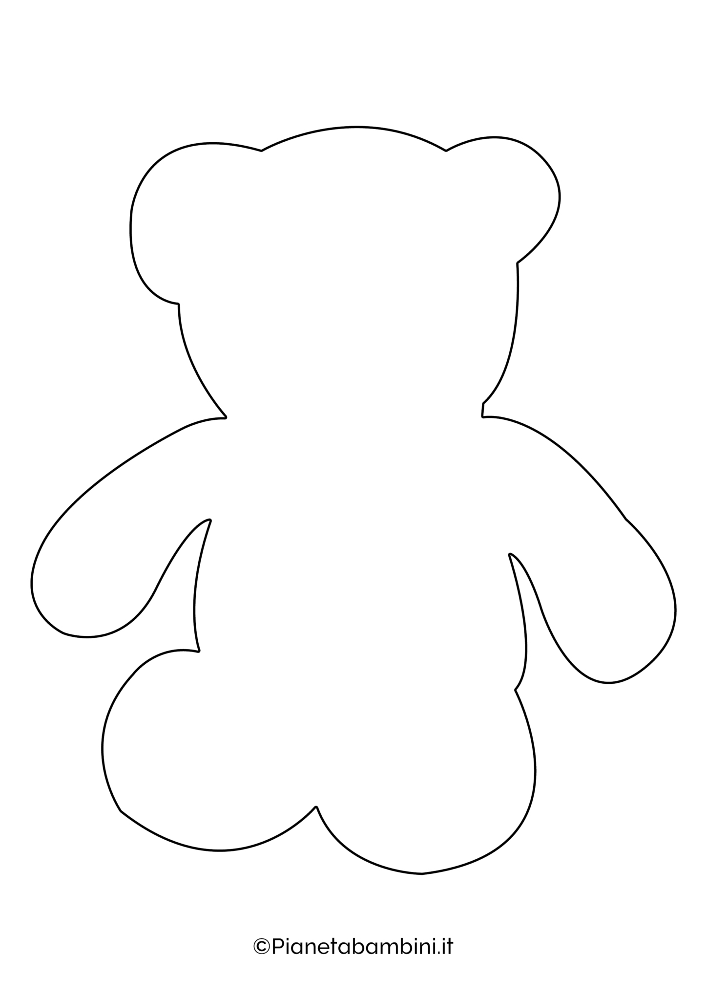 Sagome di Orsi e Orsetti da Stampare e Ritagliare | PianetaBambini.it