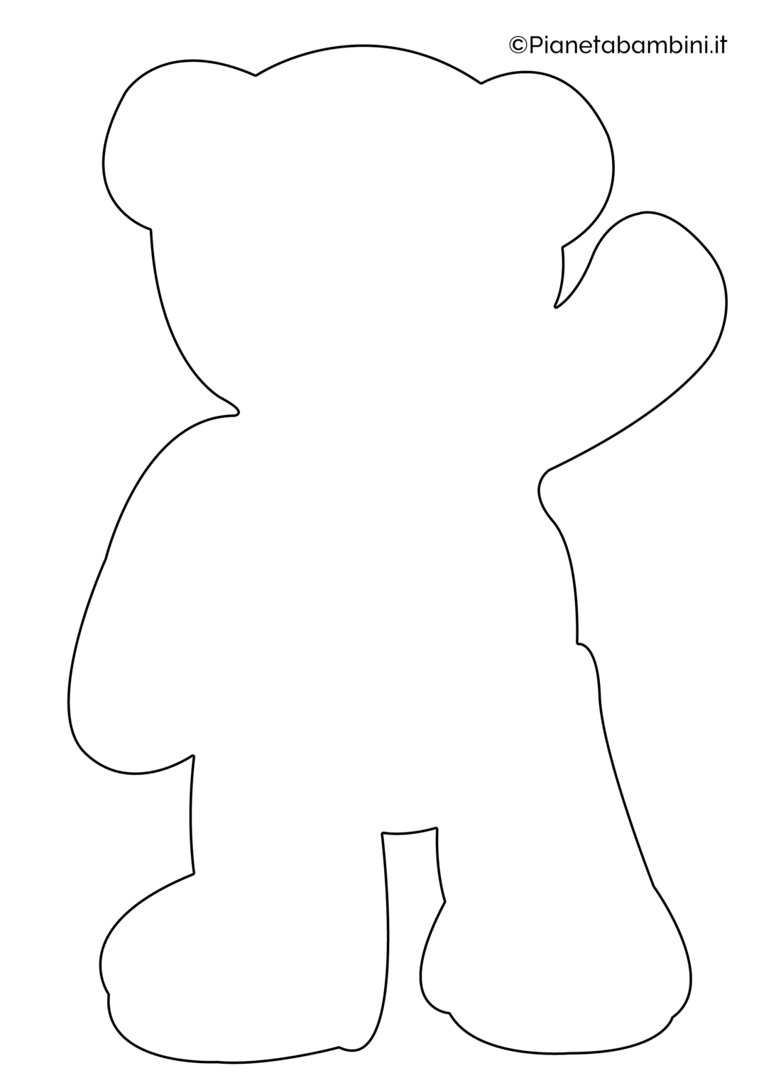 Sagome di Orsi e Orsetti da Stampare e Ritagliare | PianetaBambini.it