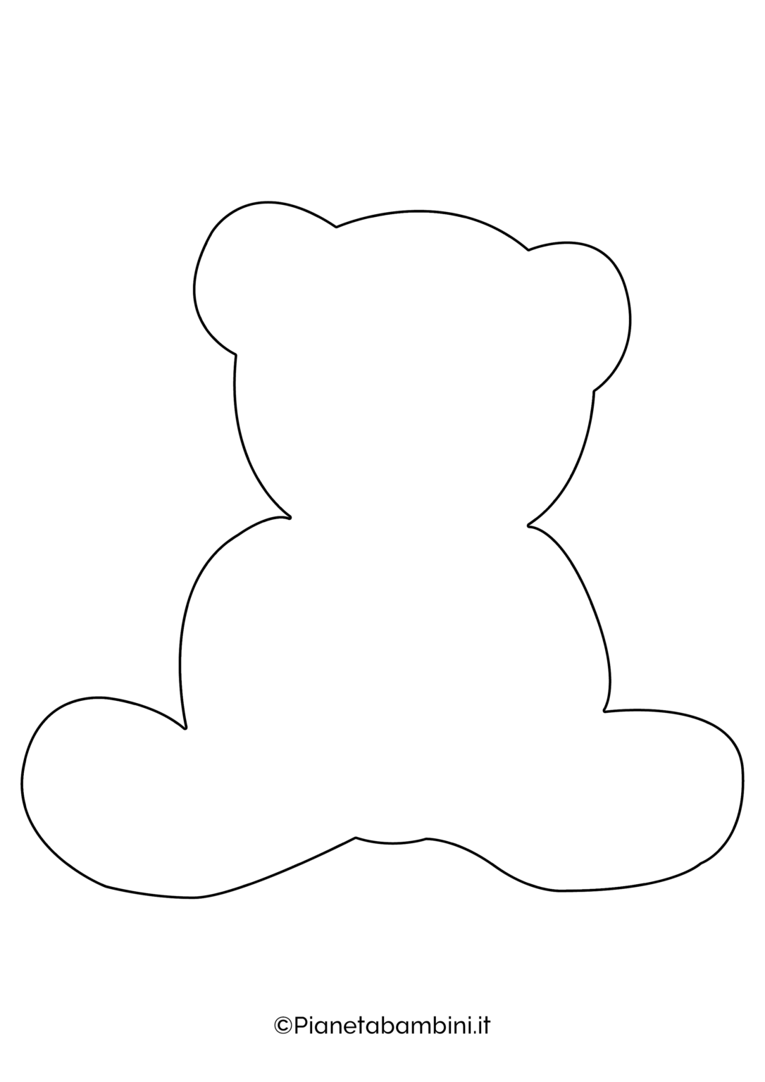 Sagome di Orsi e Orsetti da Stampare e Ritagliare | PianetaBambini.it