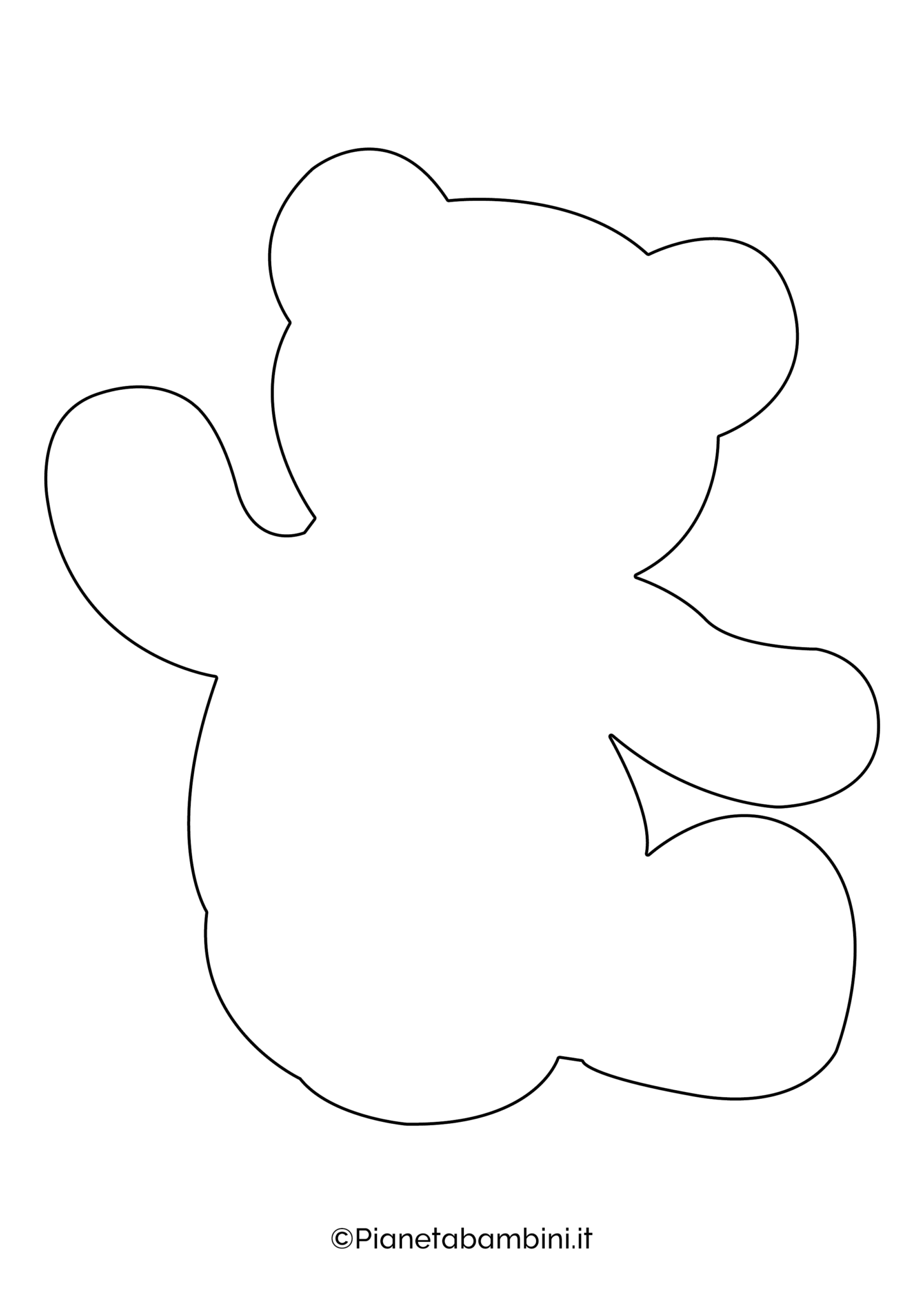 Sagome di Orsi e Orsetti da Stampare e Ritagliare | PianetaBambini.it