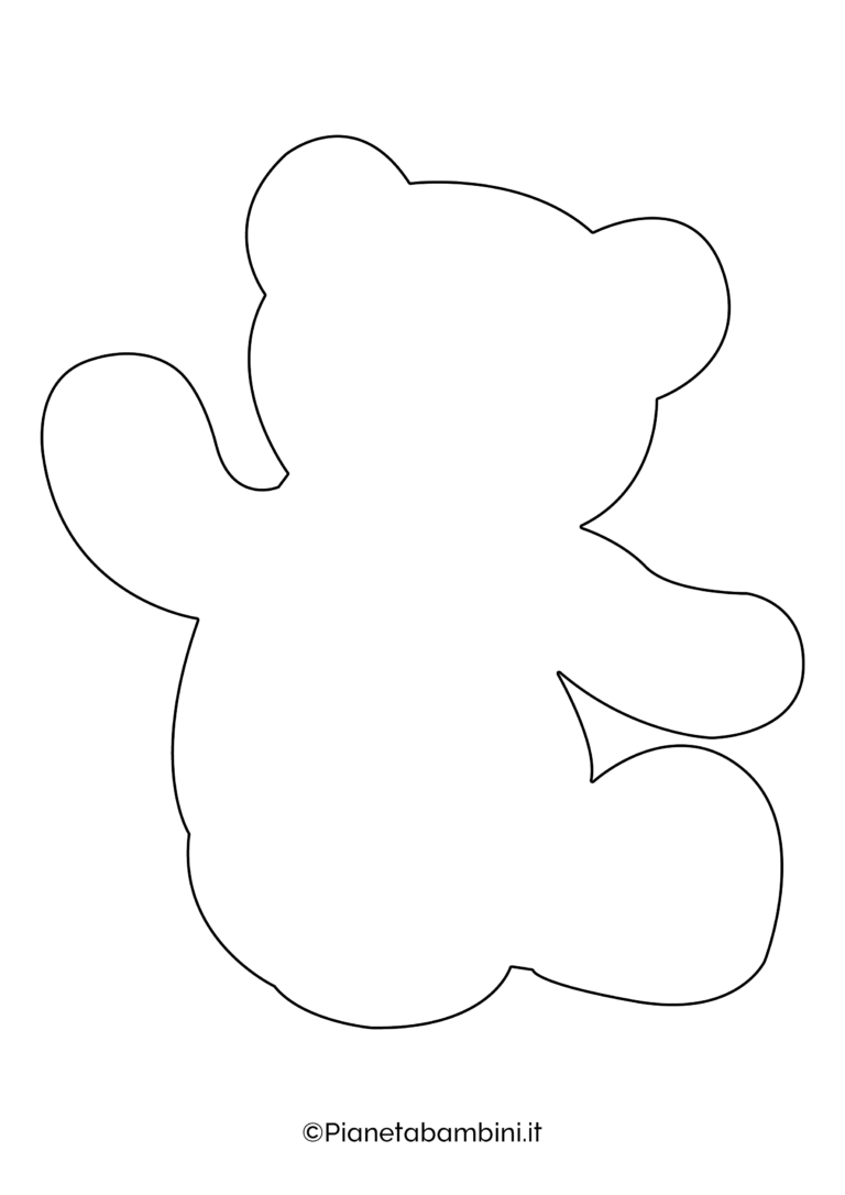 Sagome di Orsi e Orsetti da Stampare e Ritagliare | PianetaBambini.it